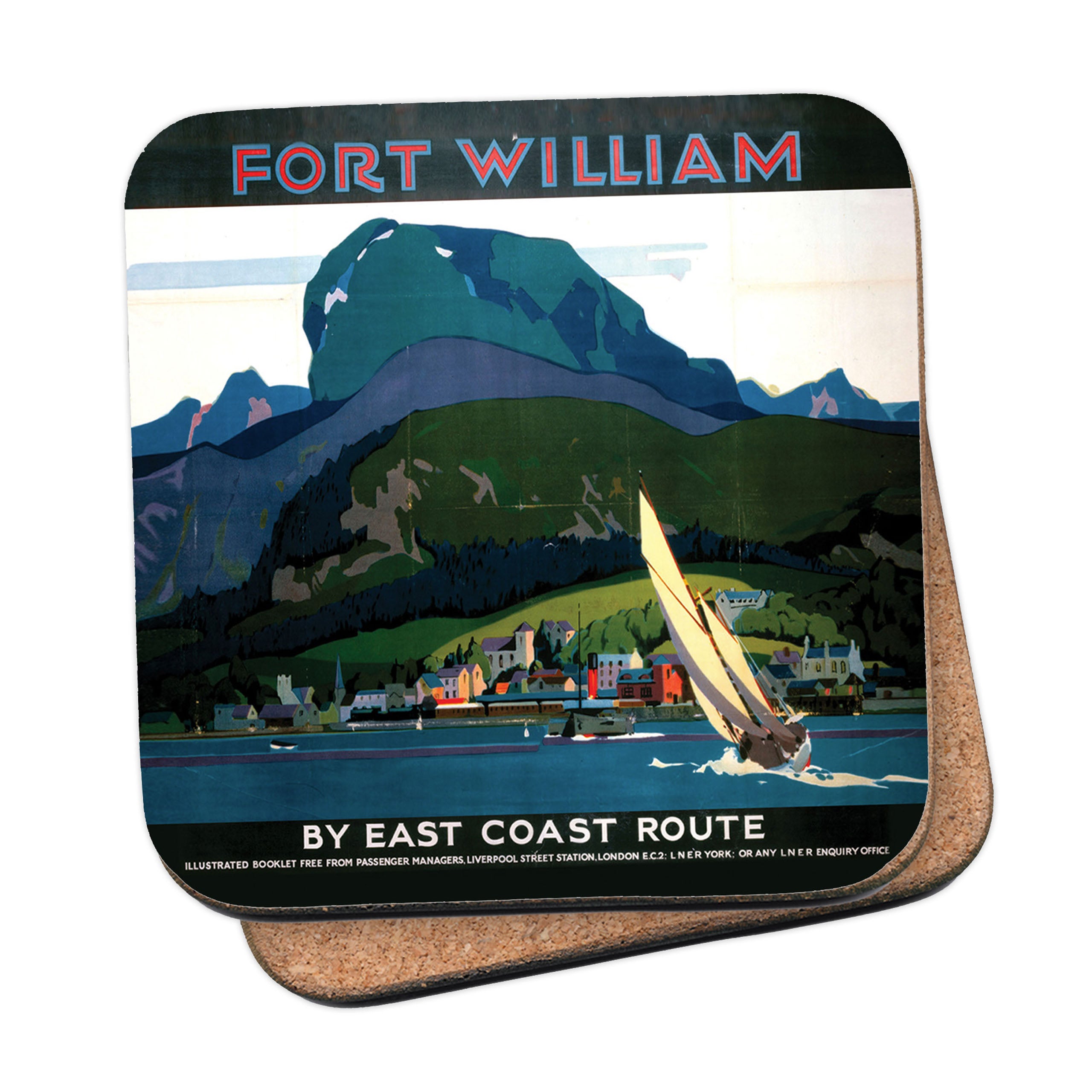 Fort William by East Coast Route Coaster – Railway Posters