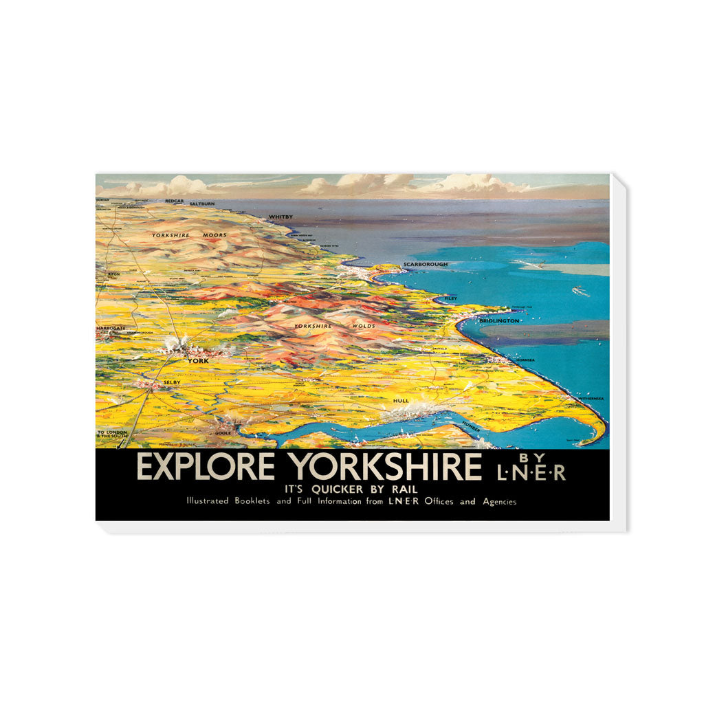 Explore Yorkshire by LNER - Canvas – Railway Posters