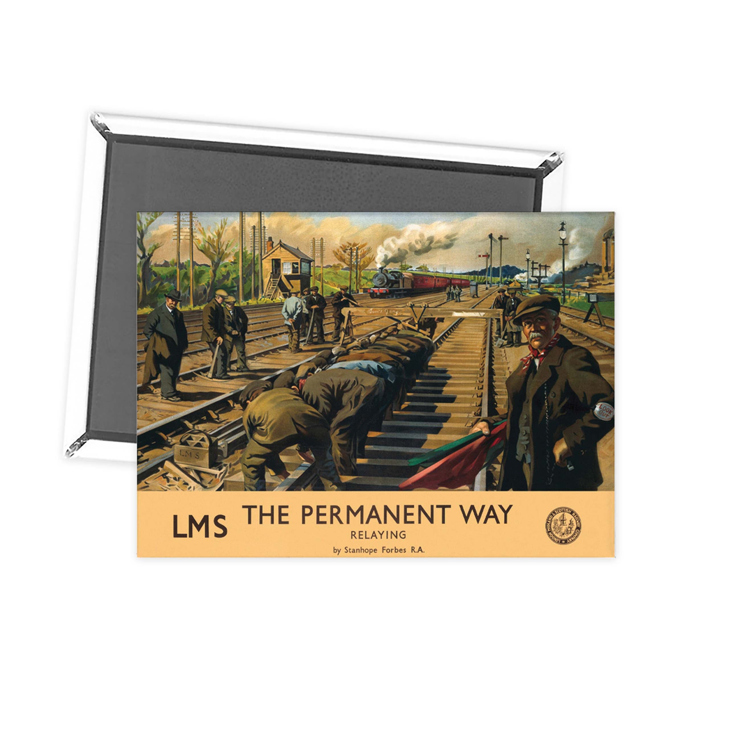 The Permanent Way - Relaying LMS Magnet – Railway Posters