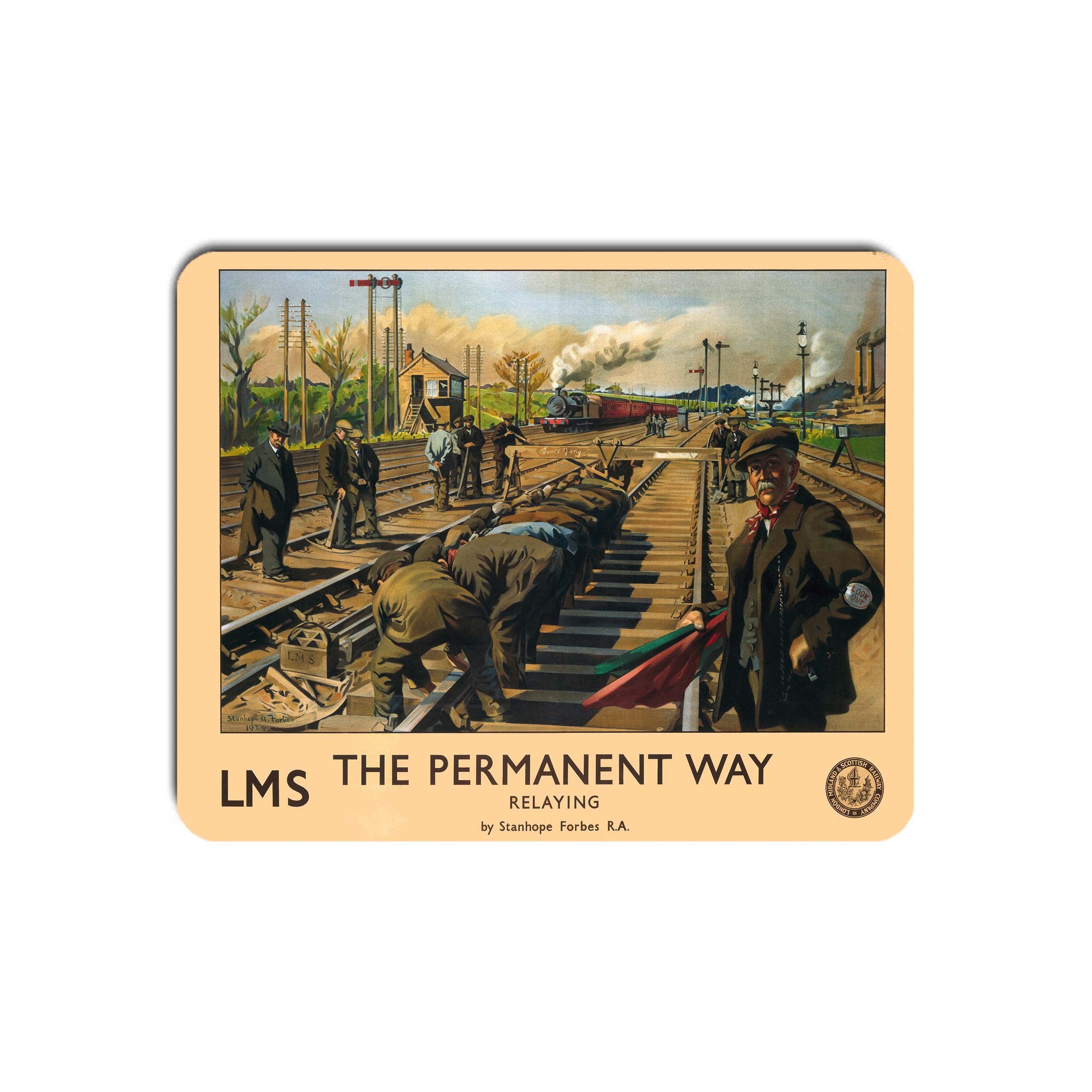 The Permanent Way - Relaying LMS - Mouse Mat – Railway Posters