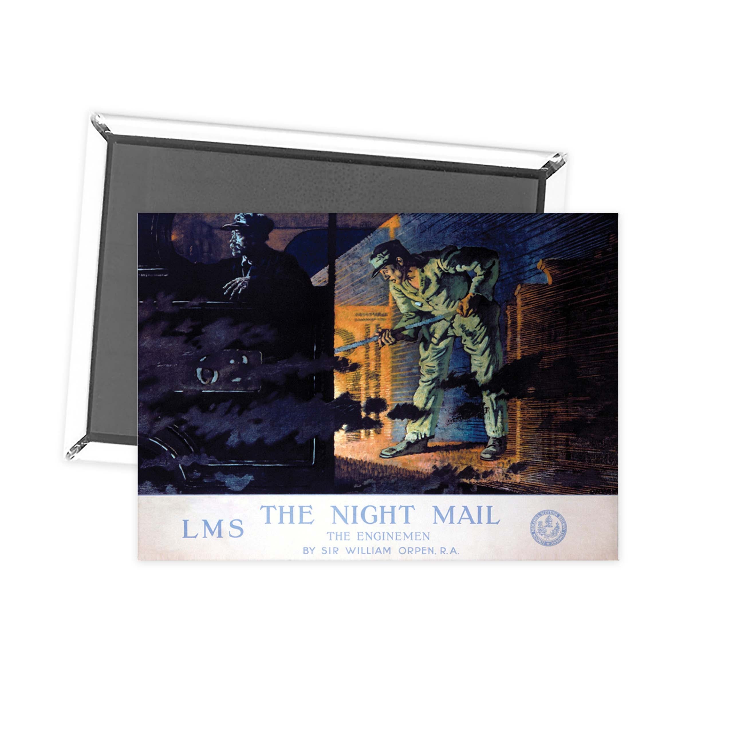 The Night Mail - The Enginemen LMS Magnet – Railway Posters