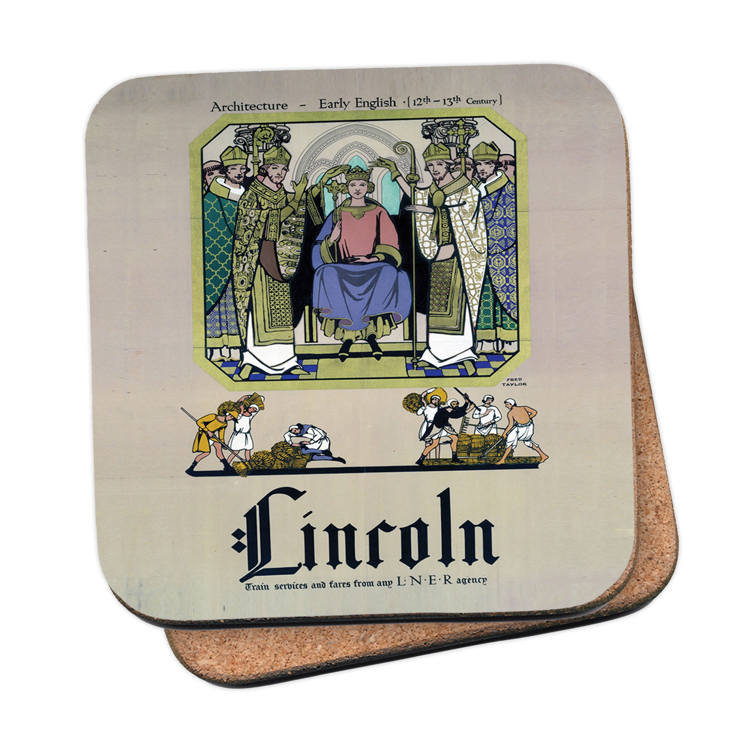 Lincoln - Architecture, Early English Coaster – Railway Posters