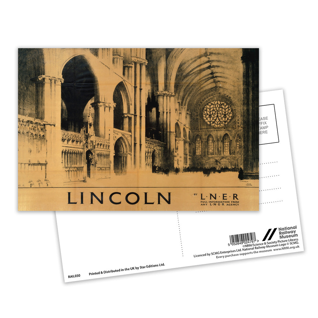 Lincoln by LNER Postcard Pack of 8 – Railway Posters