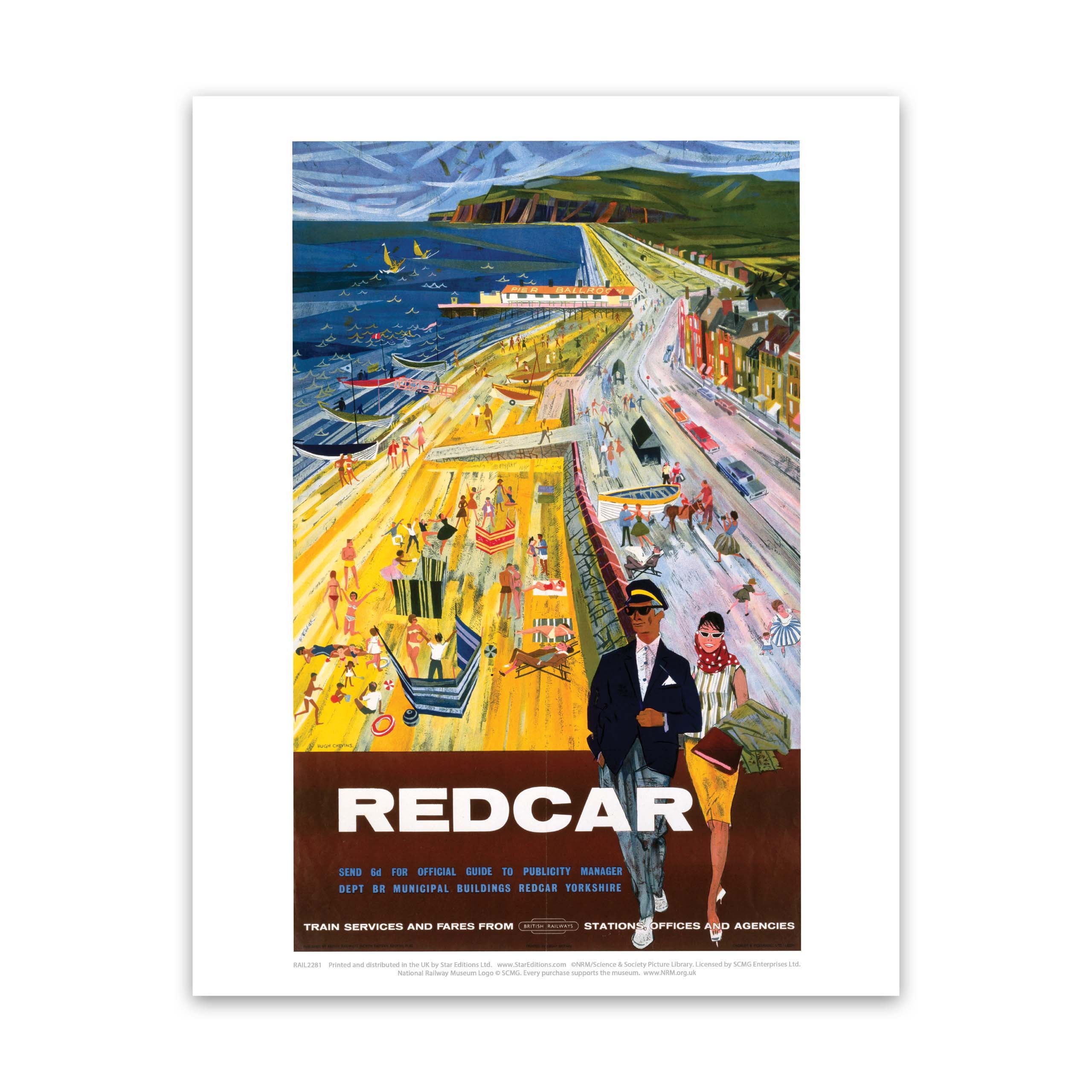 Redcar British Railways Art Print – Railway Posters