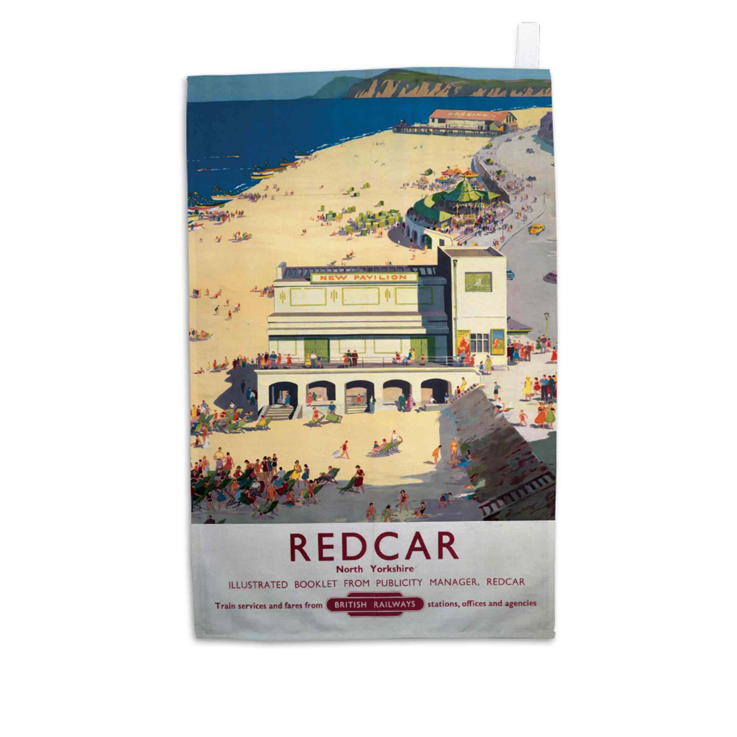 Redcar North Yorkshire - Tea Towel – Railway Posters