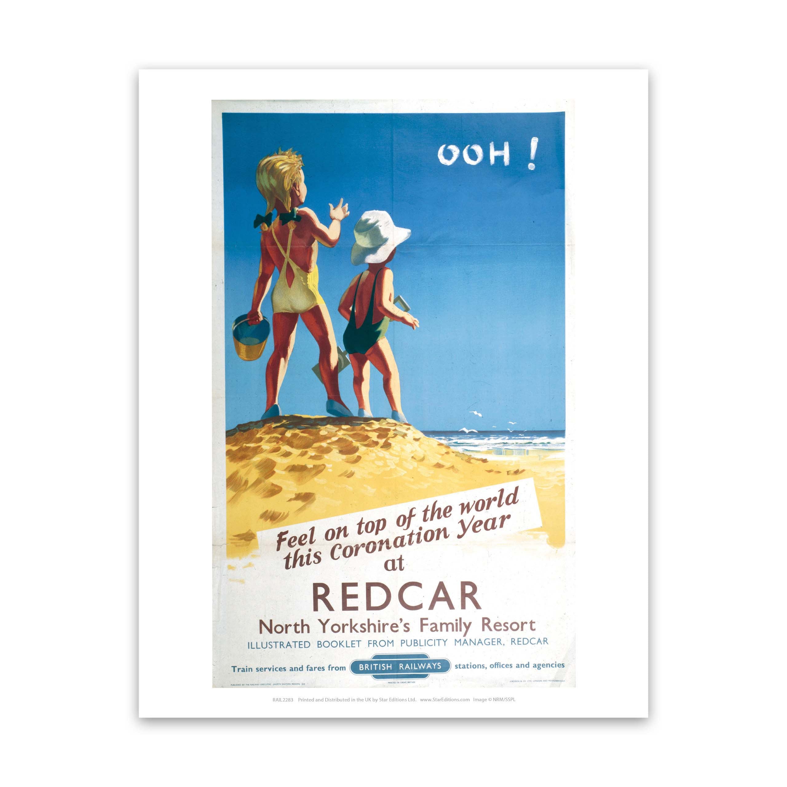 Redcar North Yorkshire's Family Resort Art Print – Railway Posters