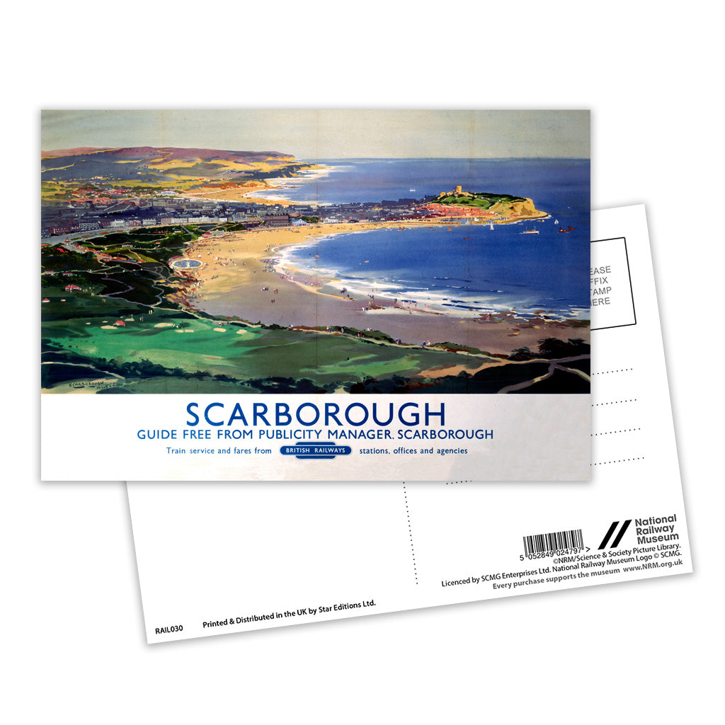 Scarborough British Railways Postcard Pack of 8 – Railway Posters