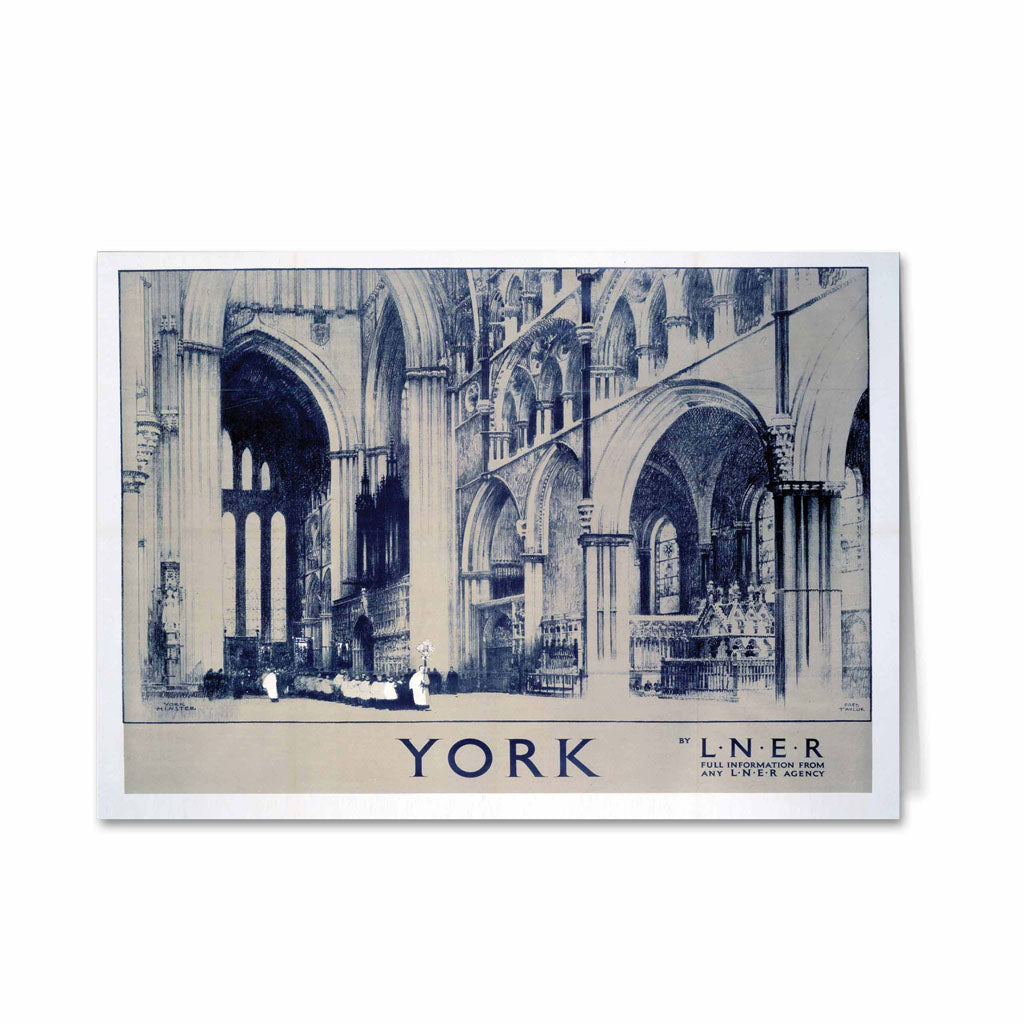 York by LNER Greeting Card – Railway Posters