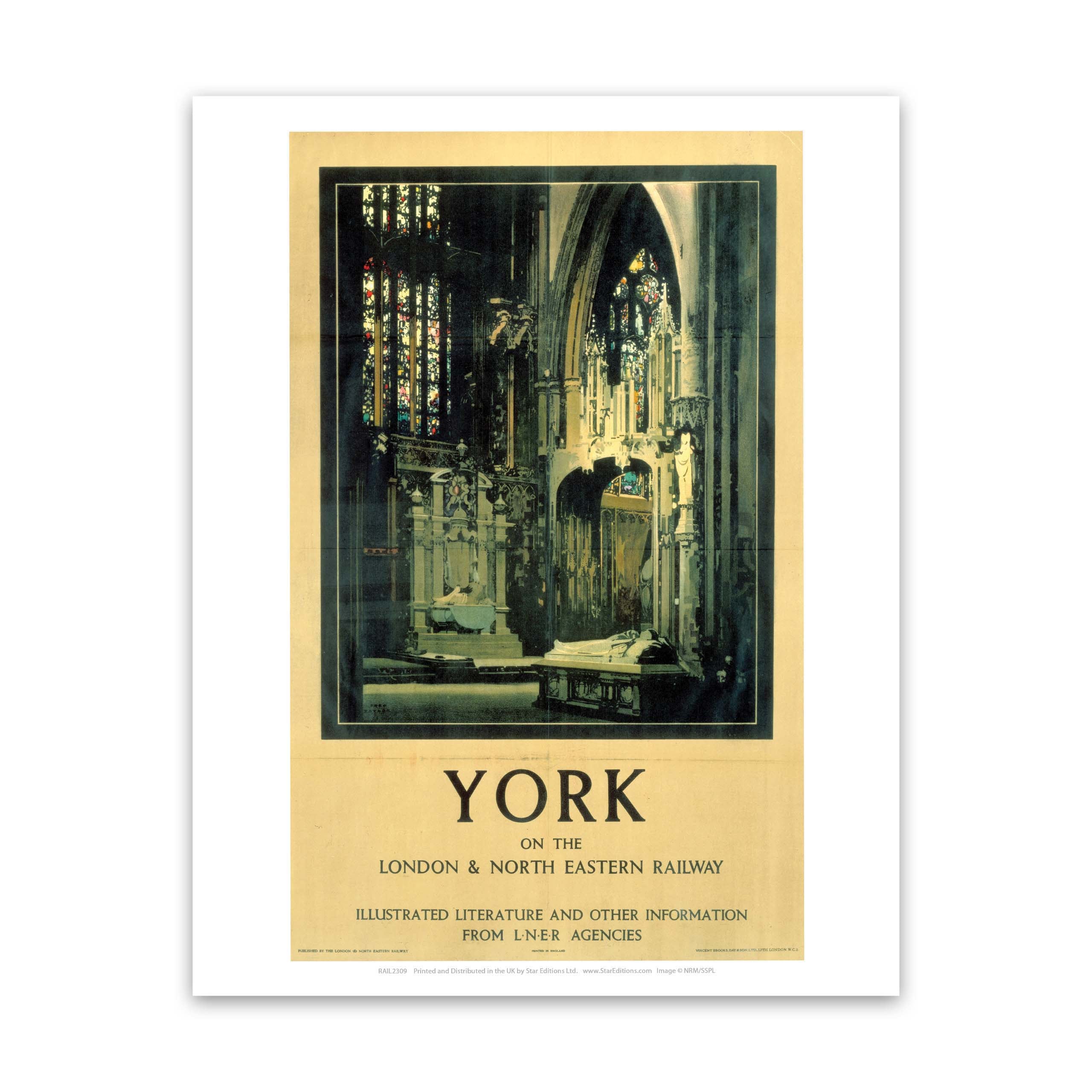 York Minster on the LNER Art Print – Railway Posters