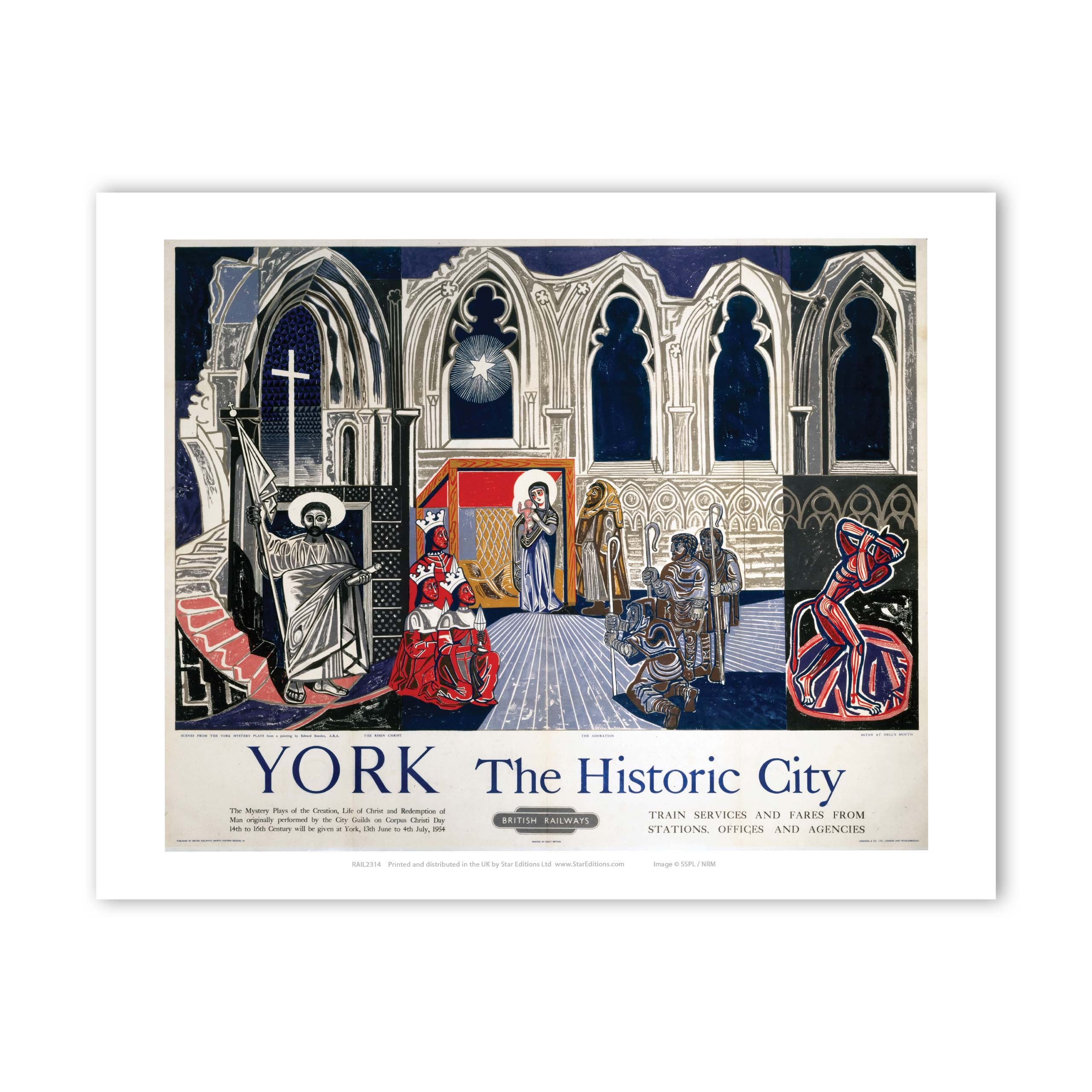 York The Historic City Art Print – Railway Posters