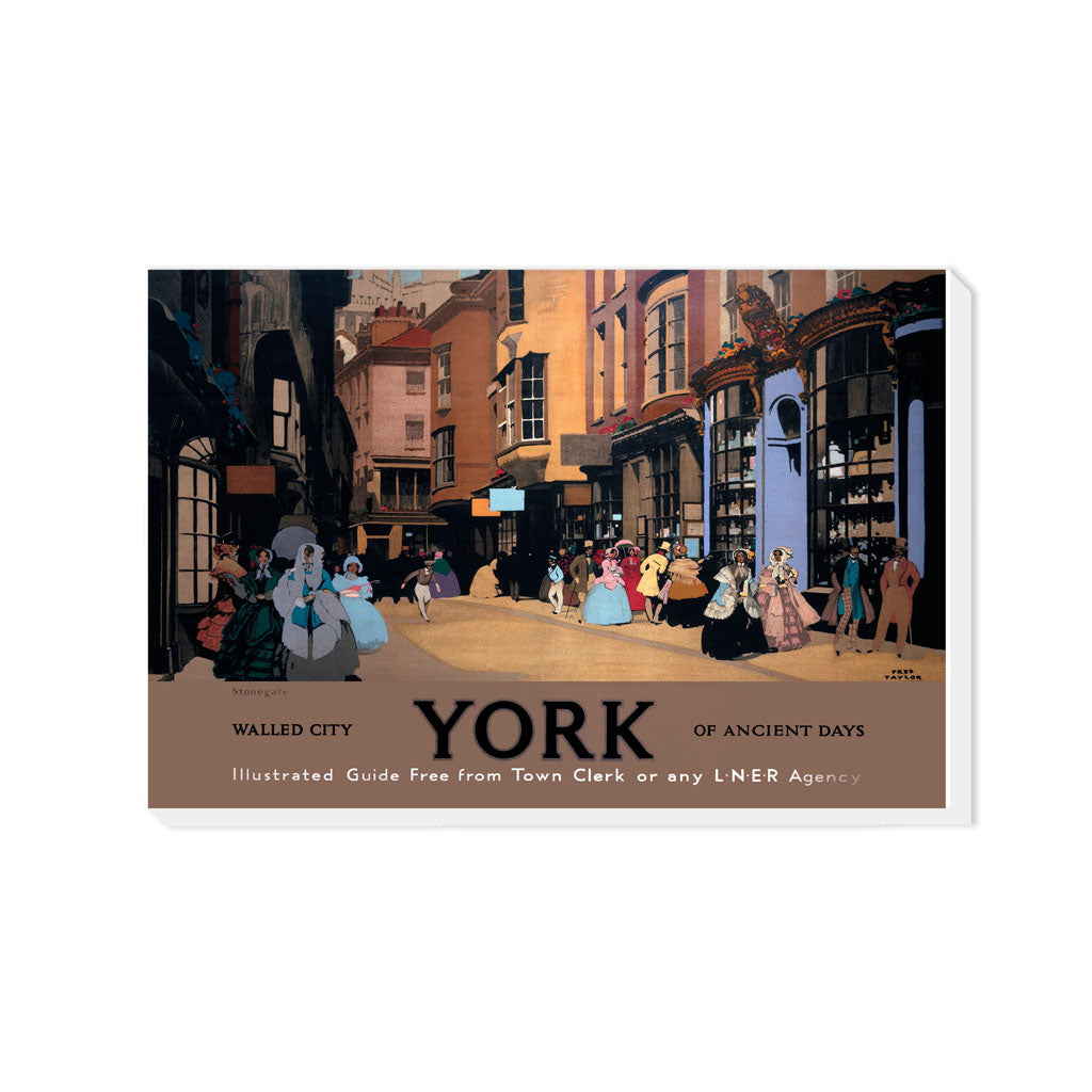 York, Walled City of Ancient Days LNER - Canvas – Railway Posters