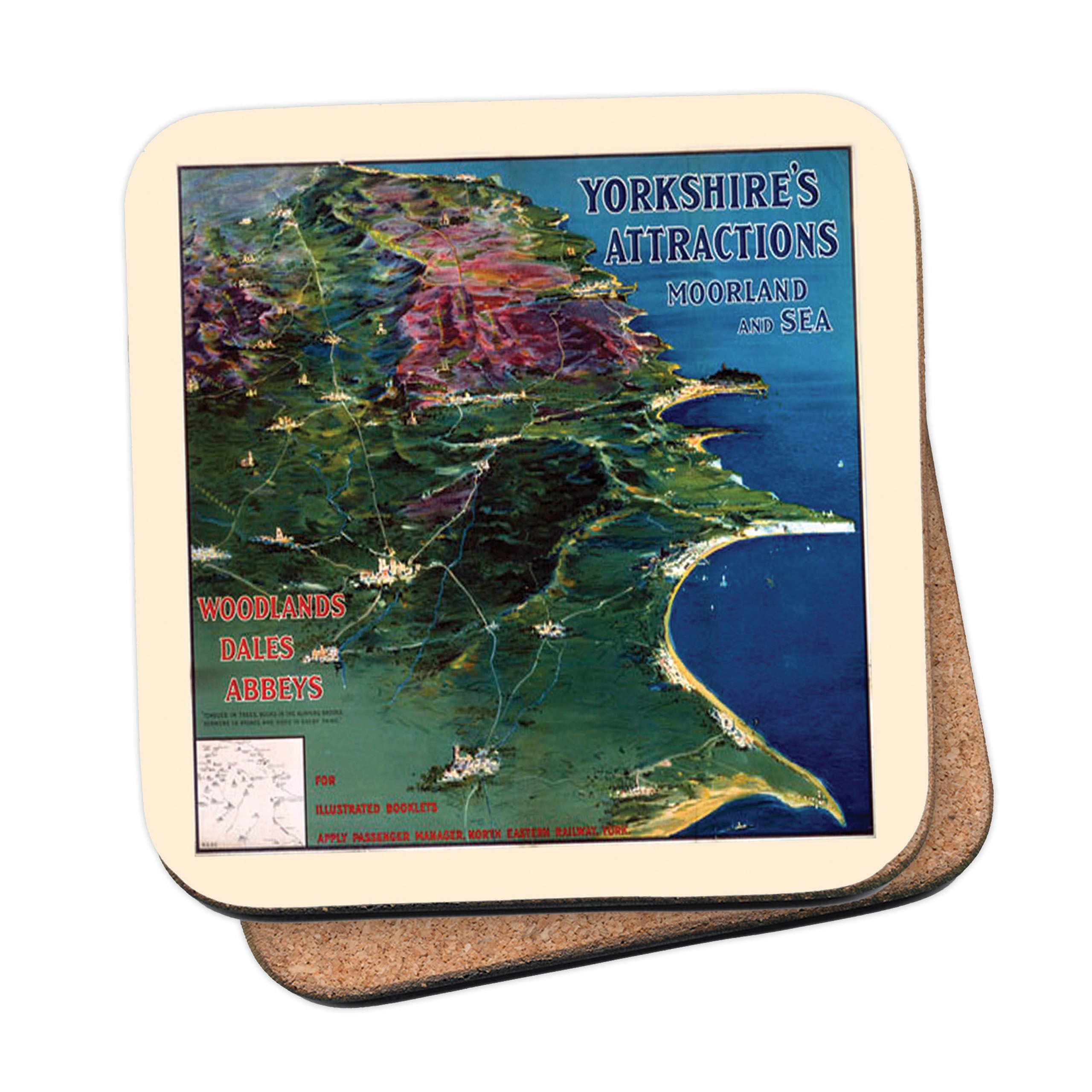 Yorkshire's Attractions Moorland and Sea Coaster – Railway Posters