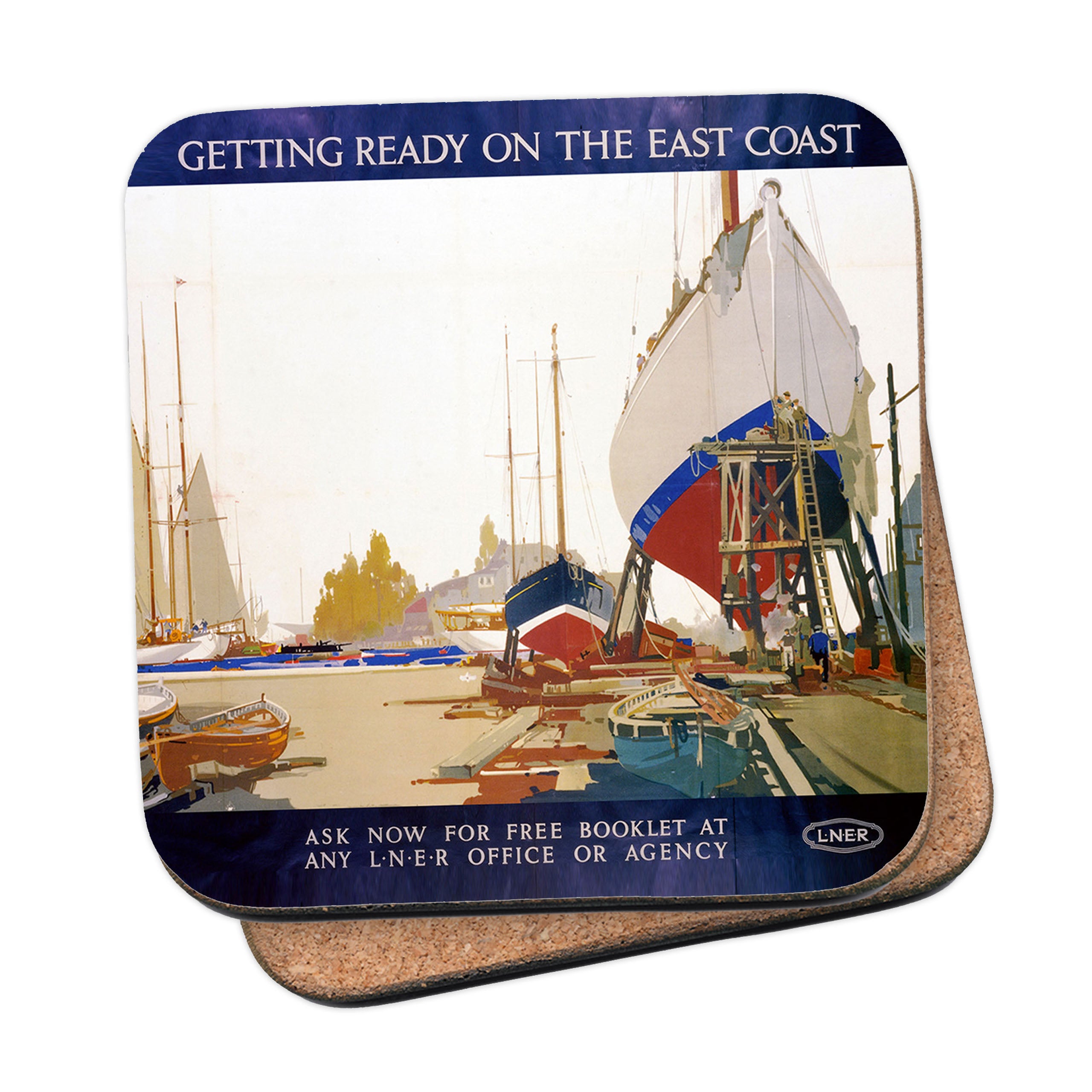 Getting Ready on the East Coast LNER Coaster – Railway Posters