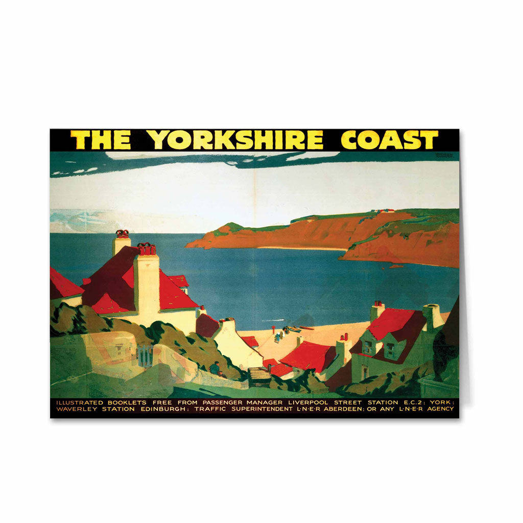 The Yorkshire Coast Greeting Card – Railway Posters