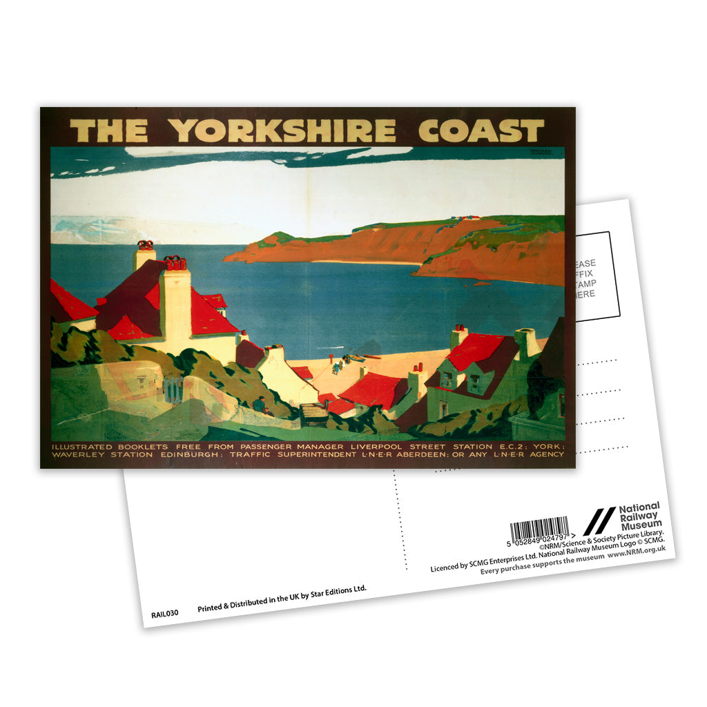 The Yorkshire Coast Postcard Pack of 8 – Railway Posters