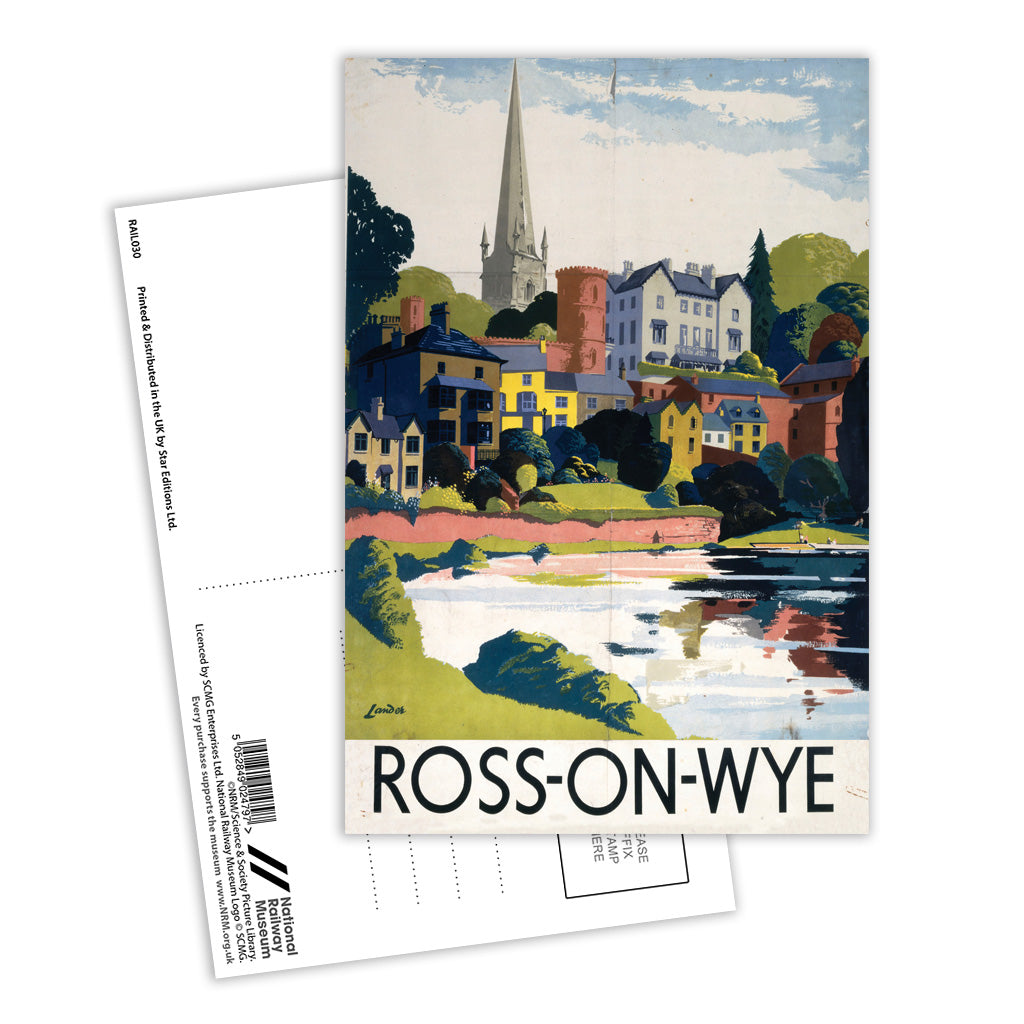 Ross on Wye Postcard Pack of 8 – Railway Posters