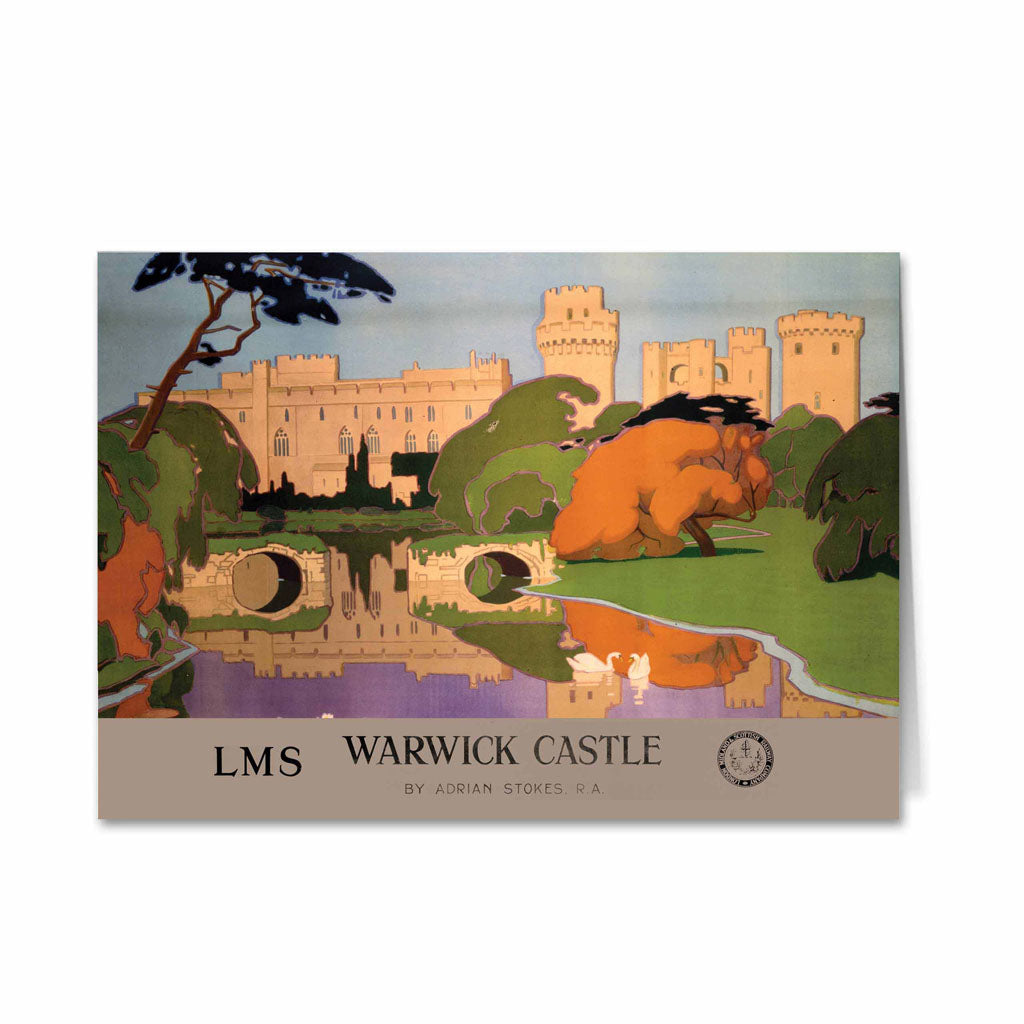 Warwick Castle Greeting Card – Railway Posters