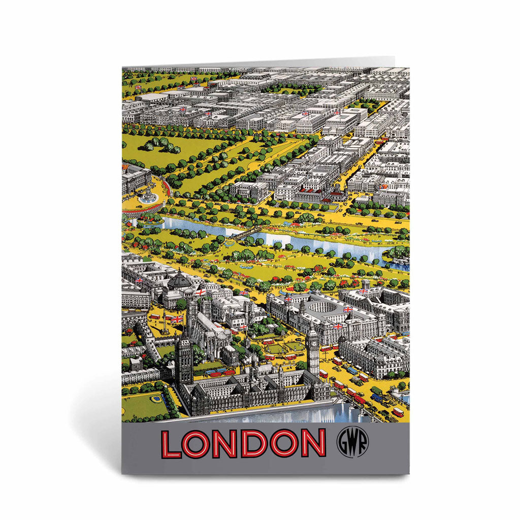 London GWR Greeting Card – Railway Posters