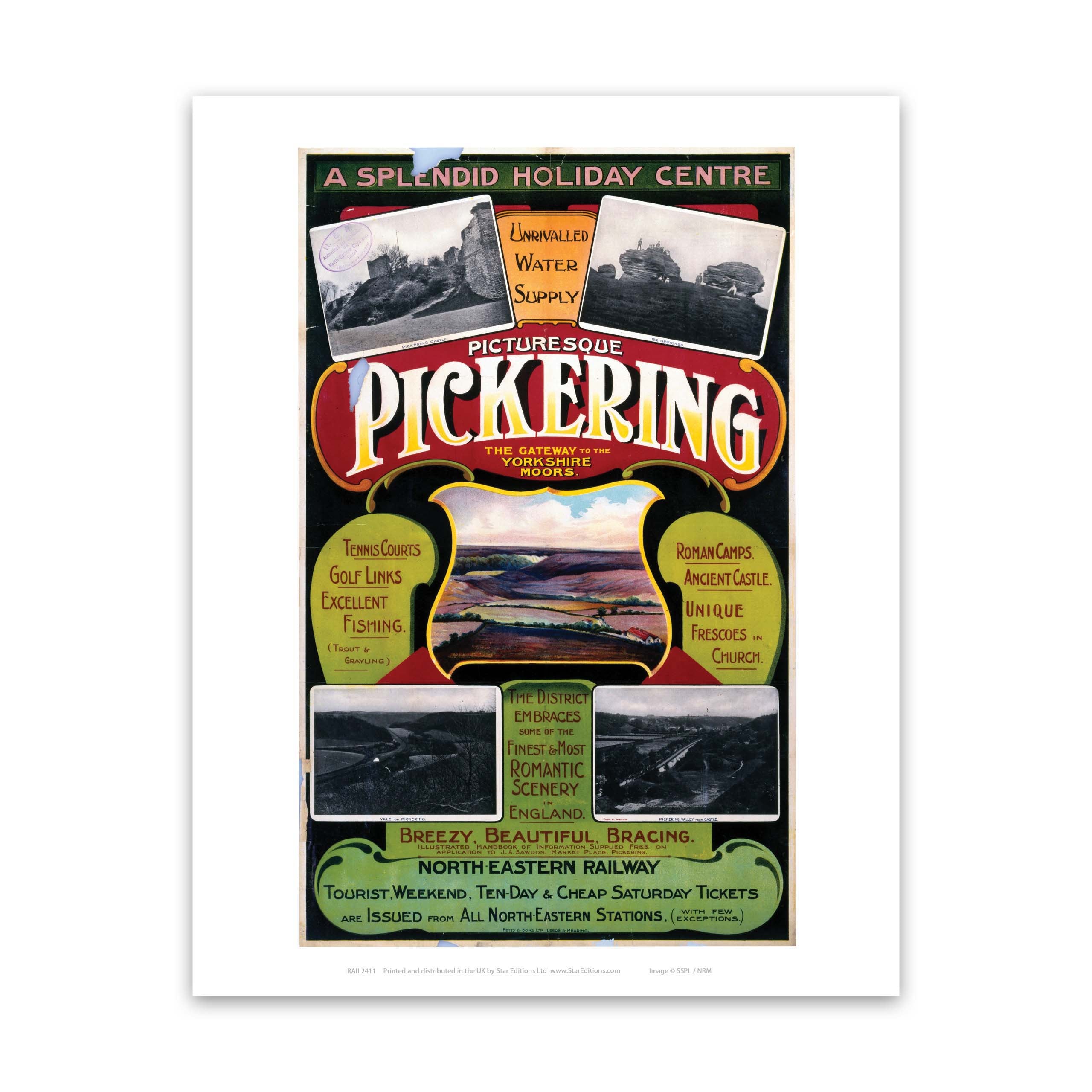 Pickering Yorkshire Moors Art Print – Railway Posters