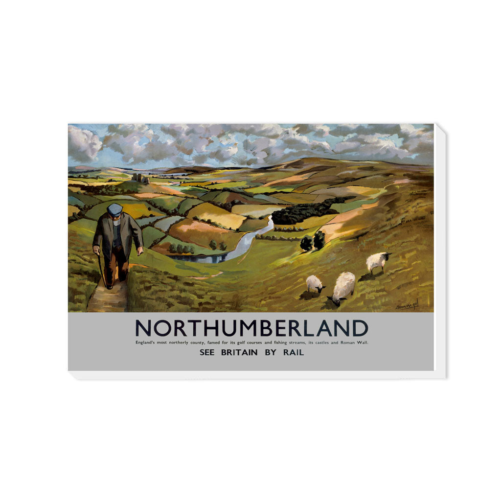 Northumberland, England's most northerly county - Canvas – Railway Posters