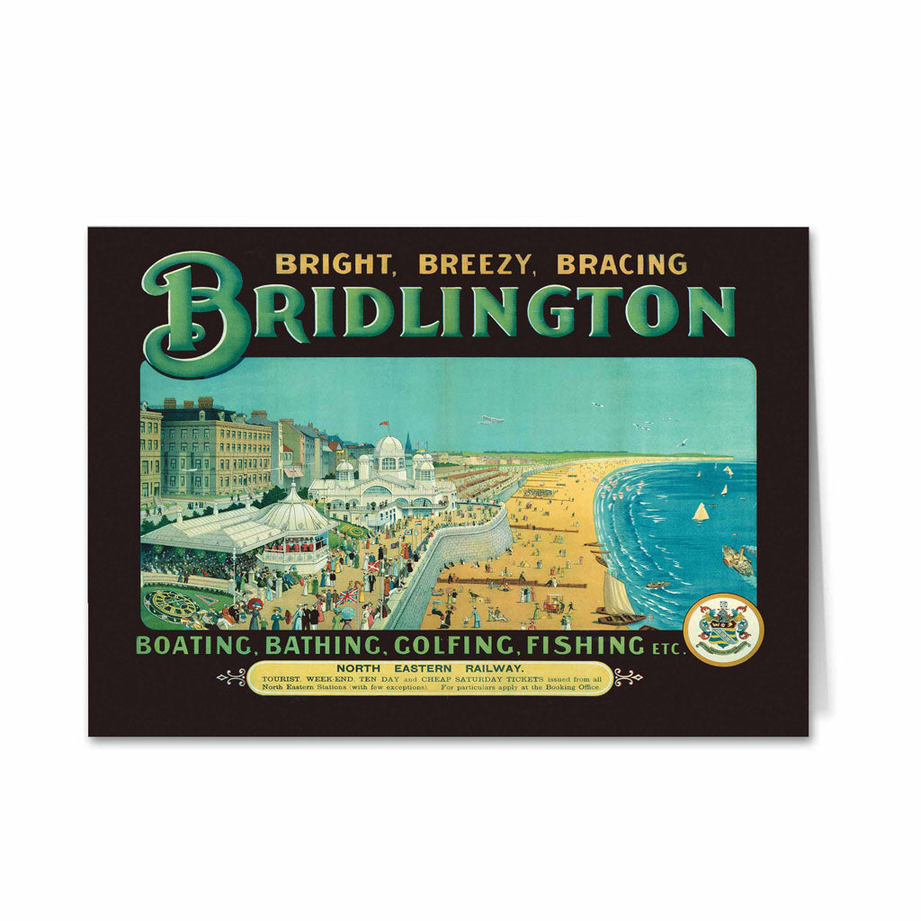 Bridlington - Bright, Breezy, Bracing Greeting Card – Railway Posters