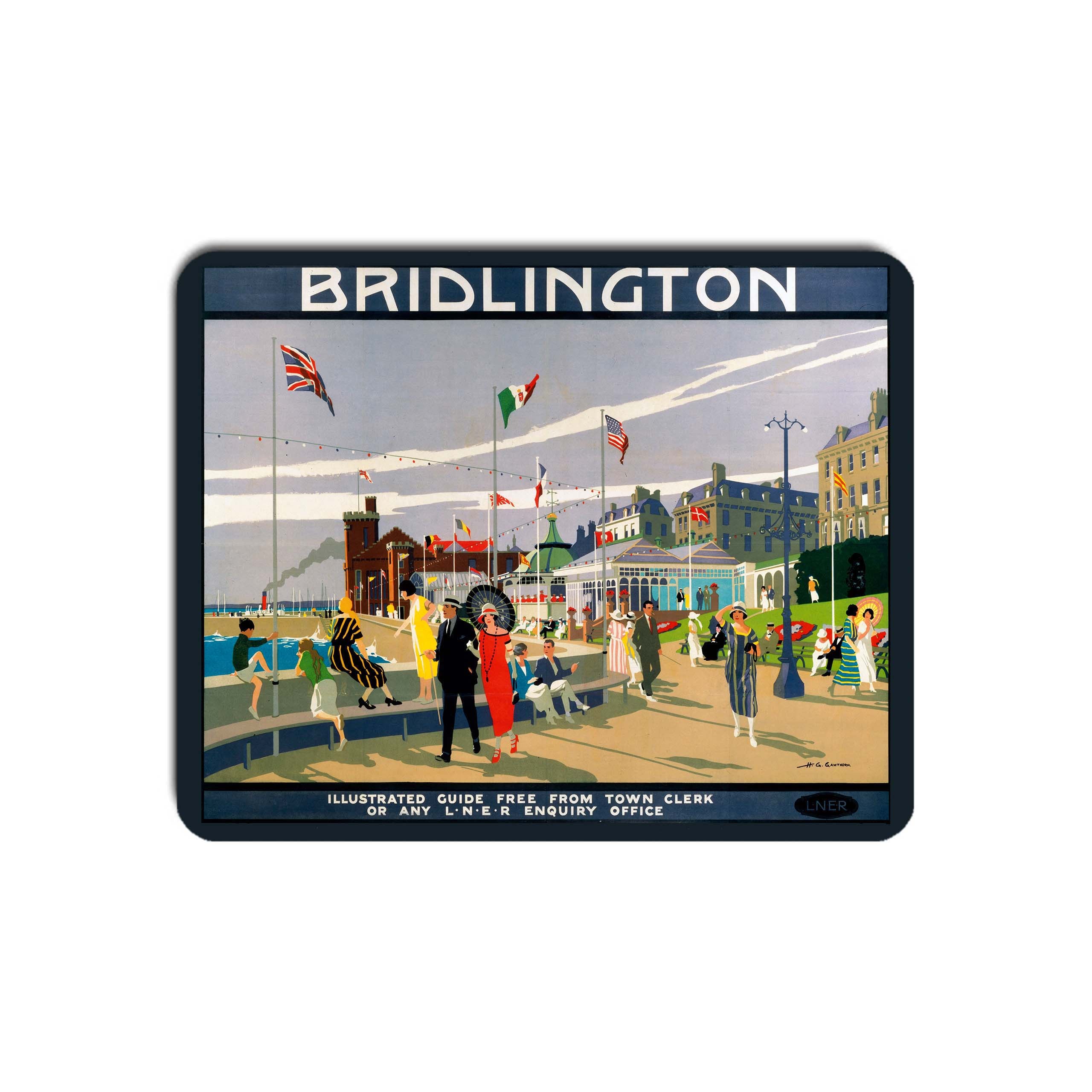 Bridlington Flags - LNER - Mouse Mat – Railway Posters