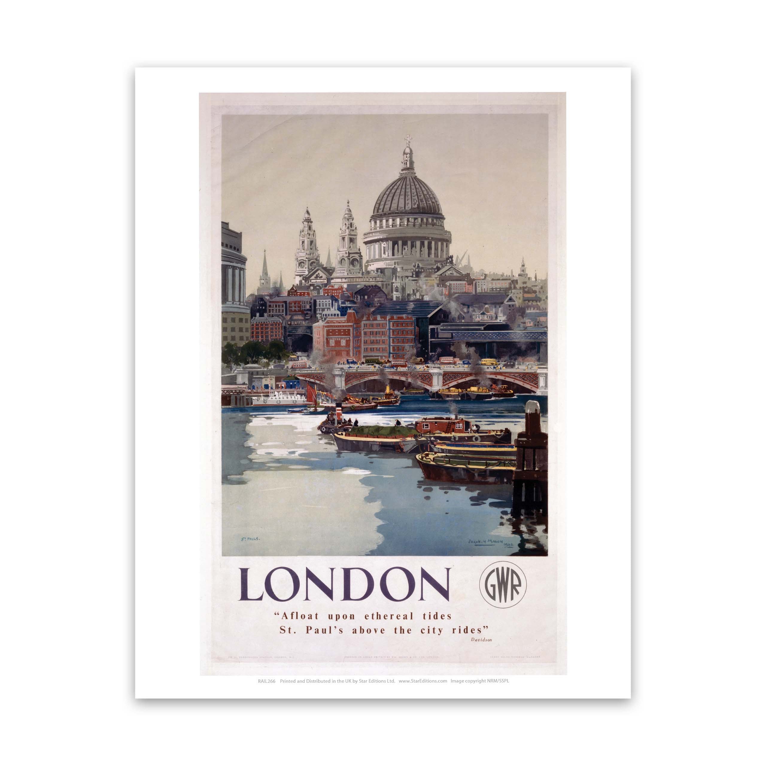 London Art Print – Railway Posters