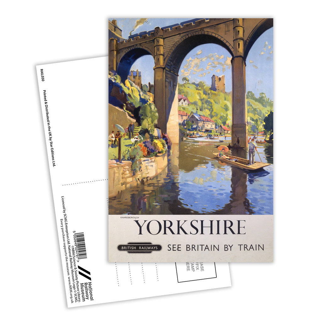 Yorkshire Postcard Pack of 8 – Railway Posters