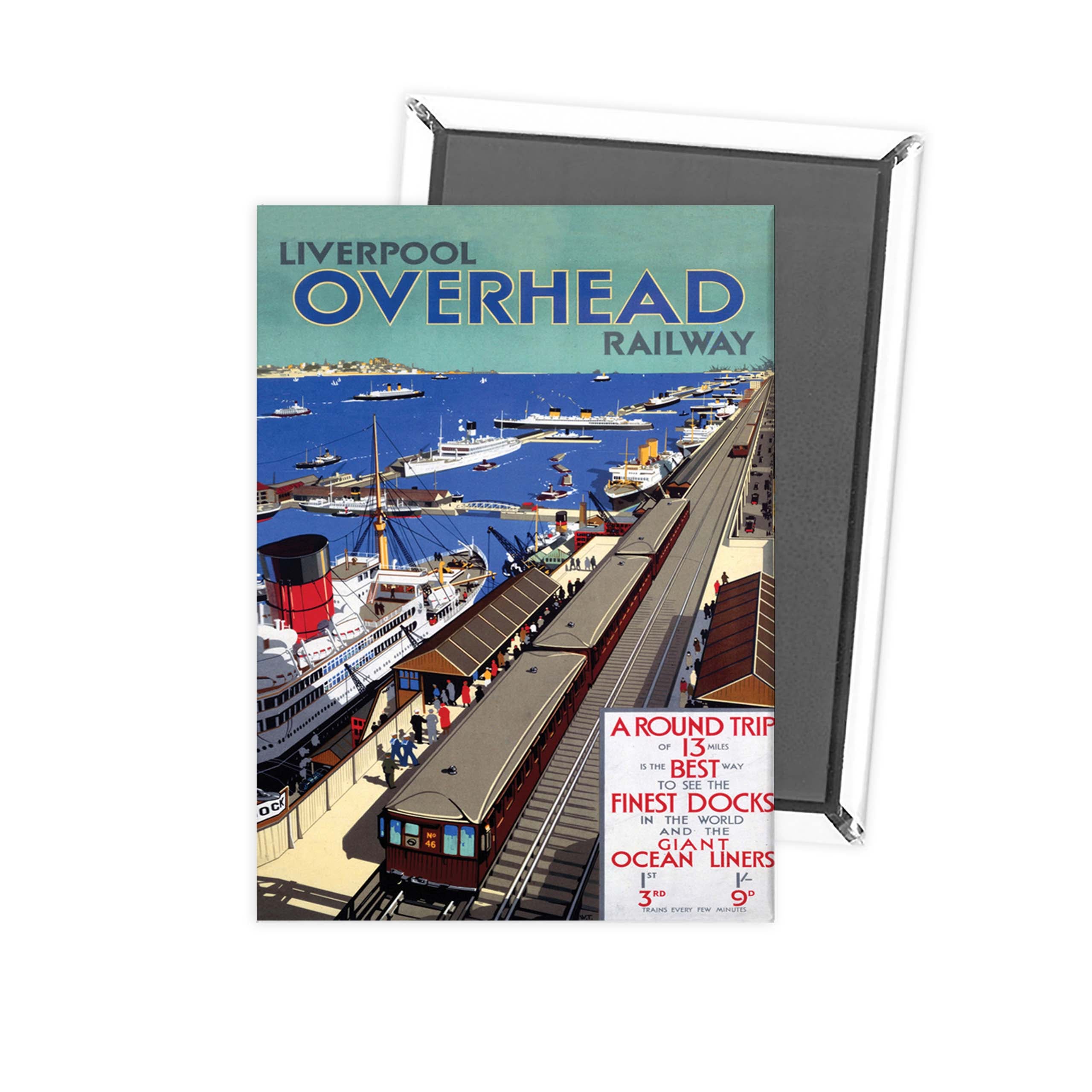 Liverpool Overhead Railway Magnet – Railway Posters