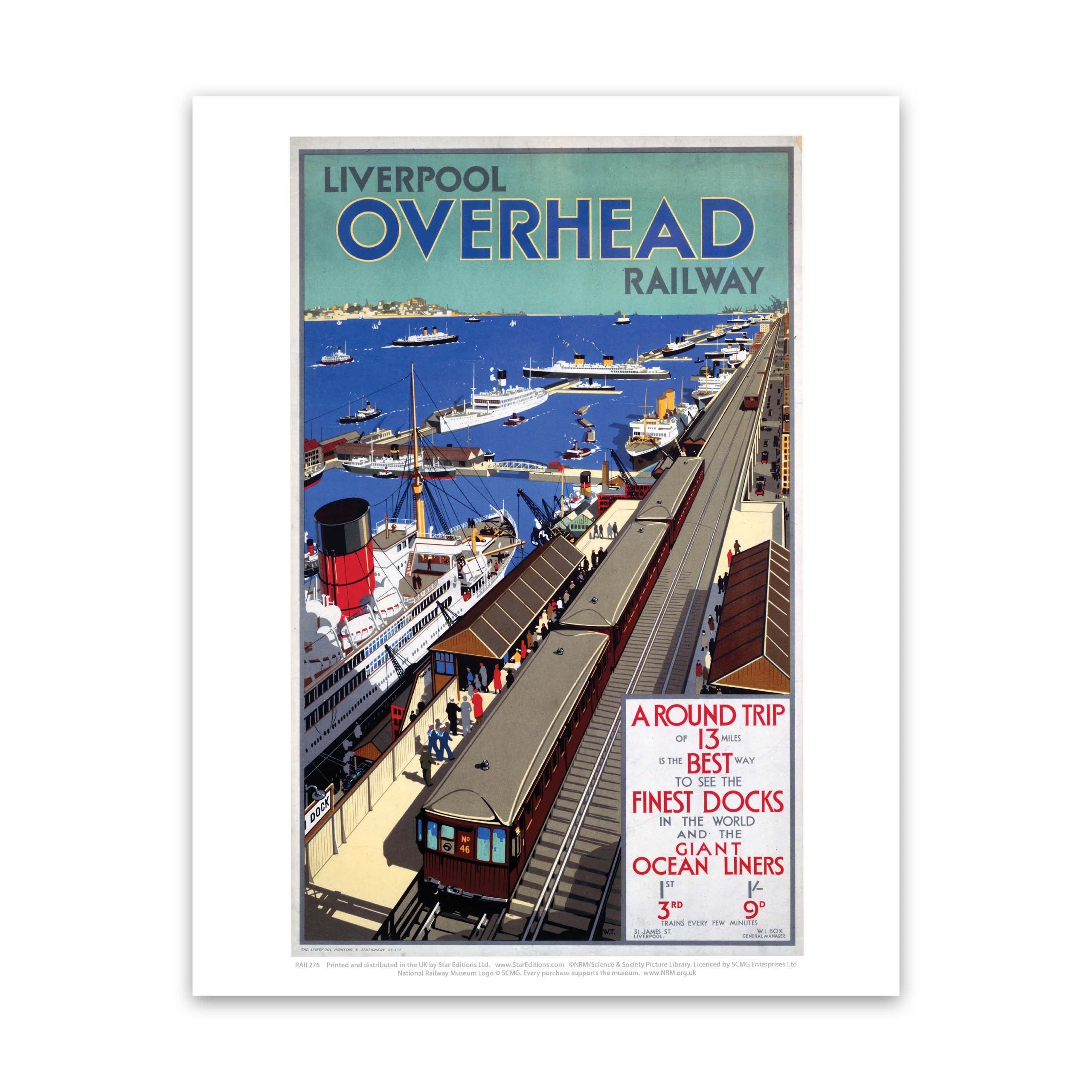 Liverpool Overhead Railway Art Print – Railway Posters