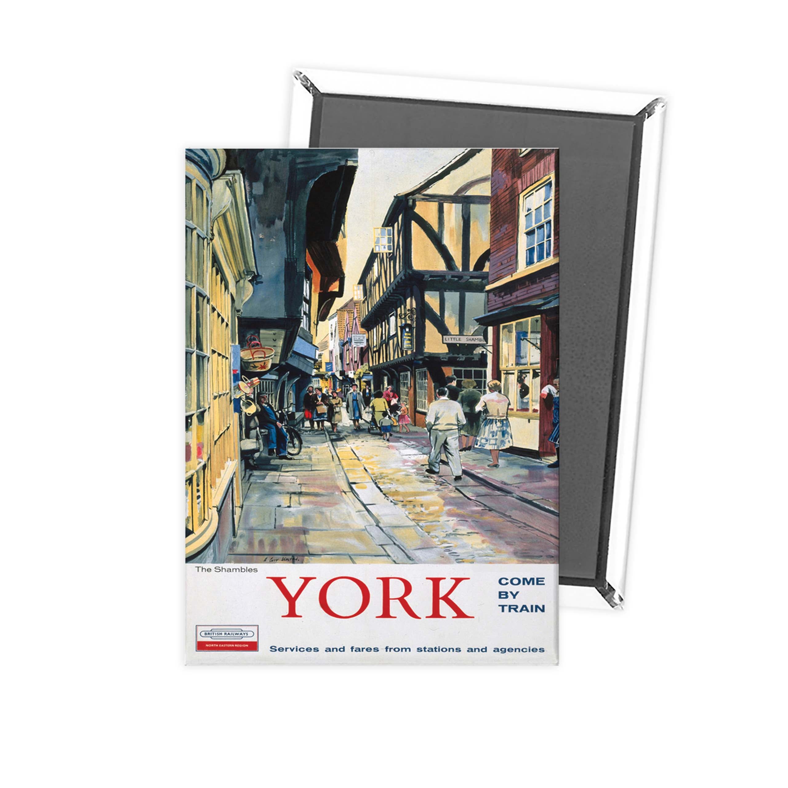 York, Come by Train Magnet – Railway Posters