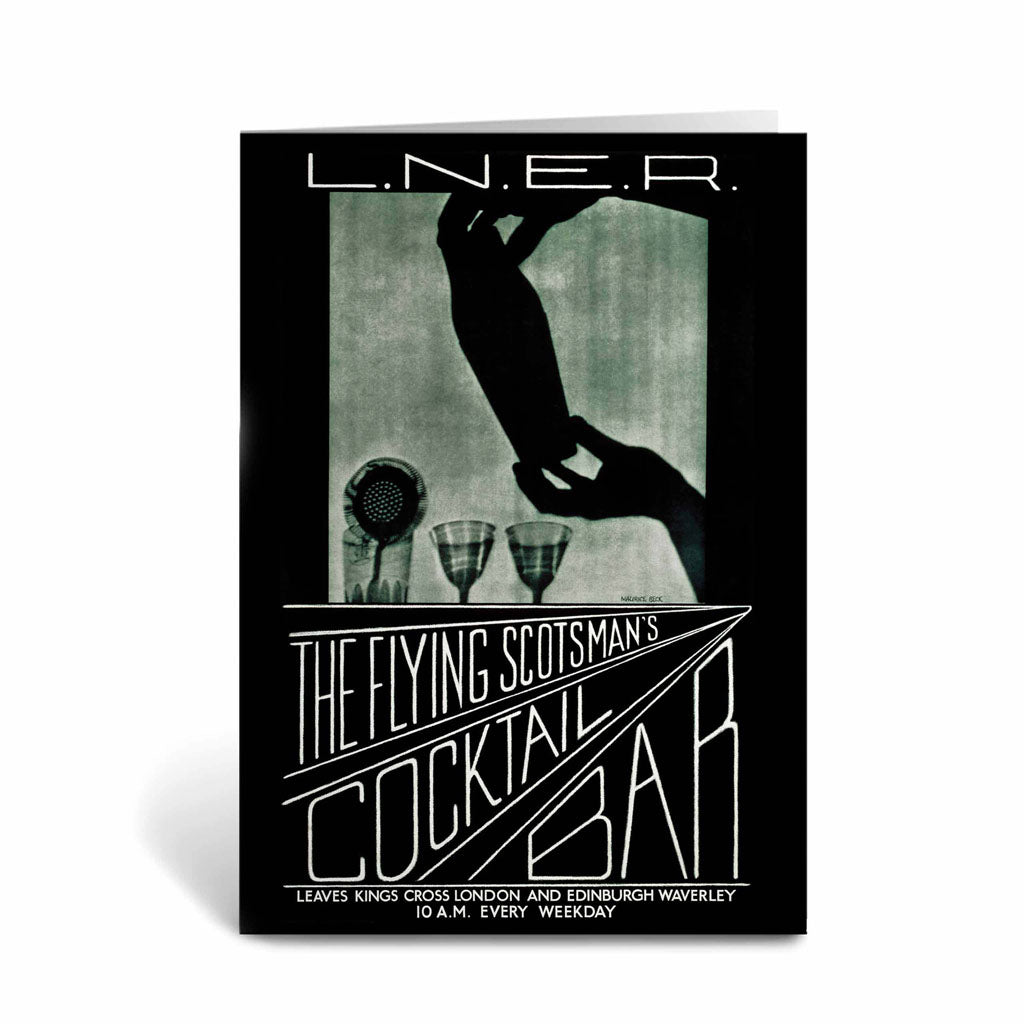 The Flying Scotsman's Cocktail Bar Greeting Card – Railway Posters