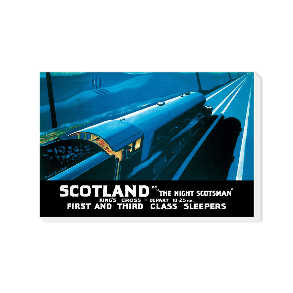 The Night Scotsman - Canvas – Railway Posters