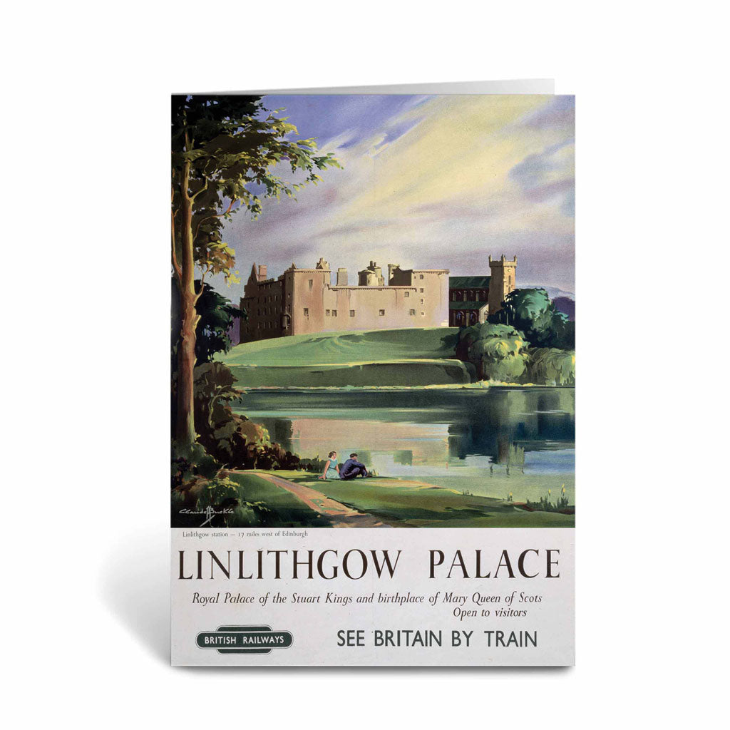 Linlithgow Palace Greeting Card – Railway Posters