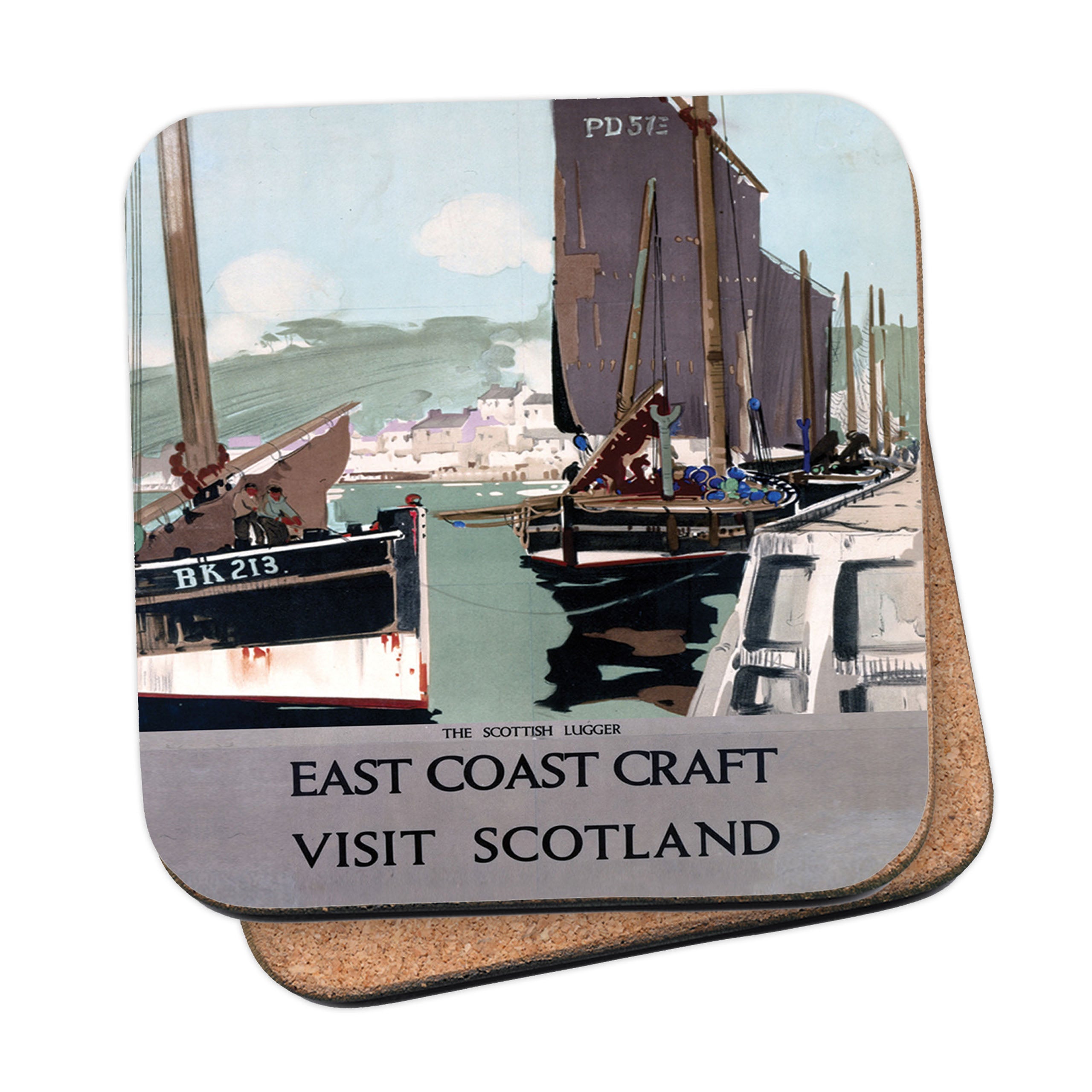 East Coast Craft - Visit Scotland Coaster – Railway Posters