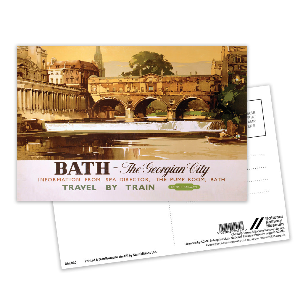 Bath - The Georgian City Postcard Pack of 8 – Railway Posters