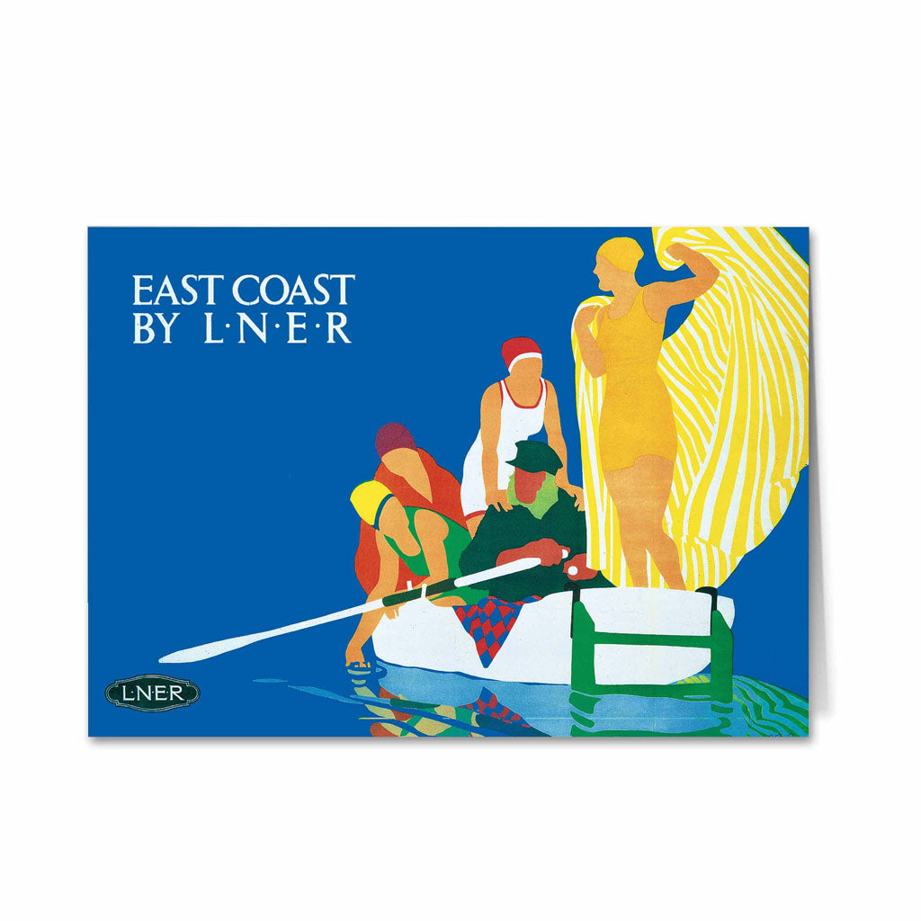 East Coast by LNER - Boat Greeting Card – Railway Posters