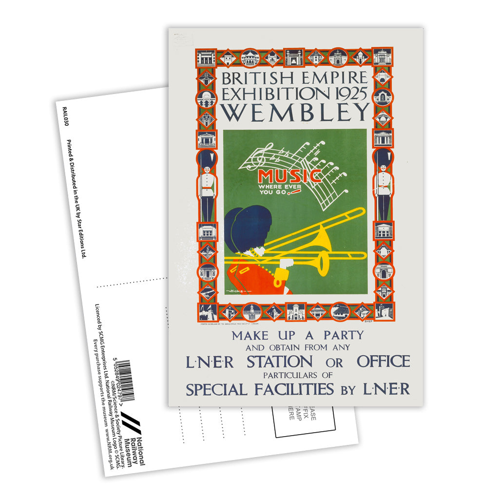 British Empire Exhibition, 1925 Wembley Postcard Pack of 8 – Railway ...