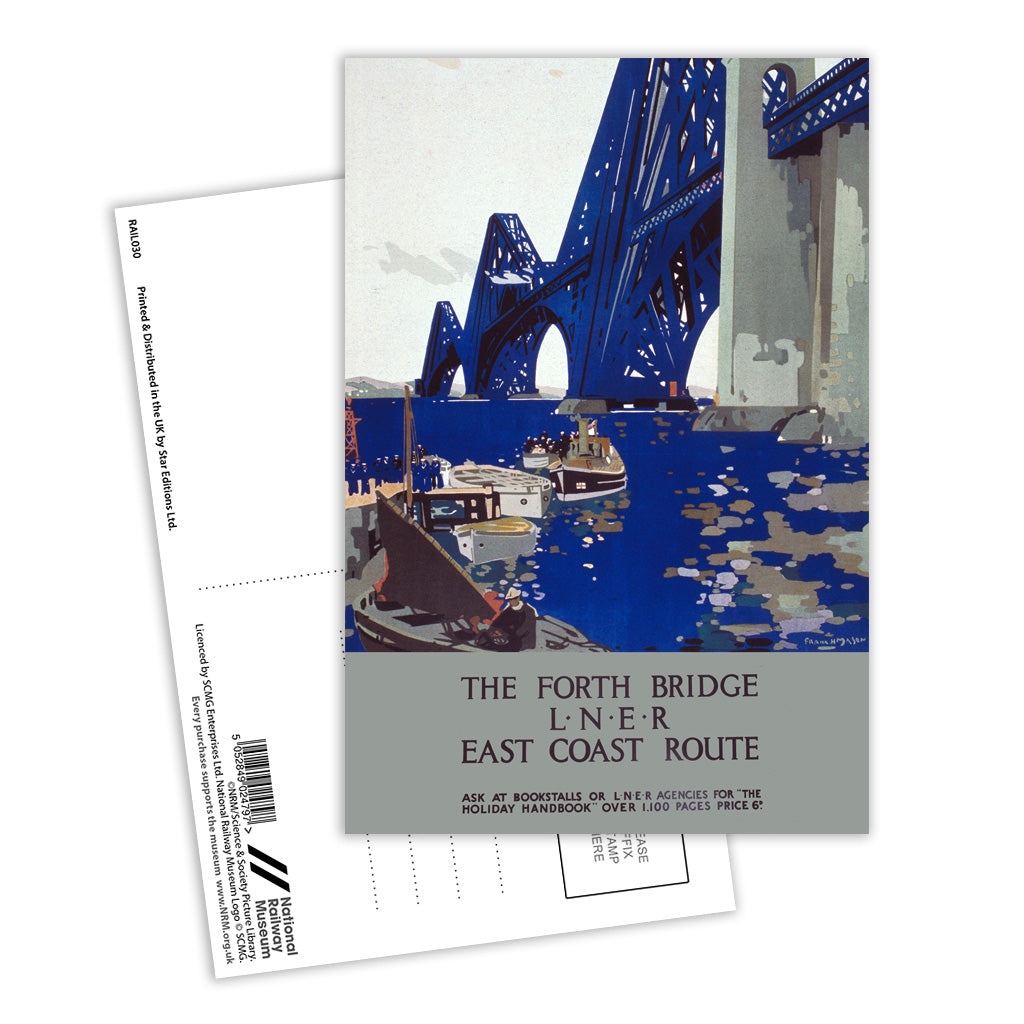 The forth bridge Postcard Pack of 8 – Railway Posters