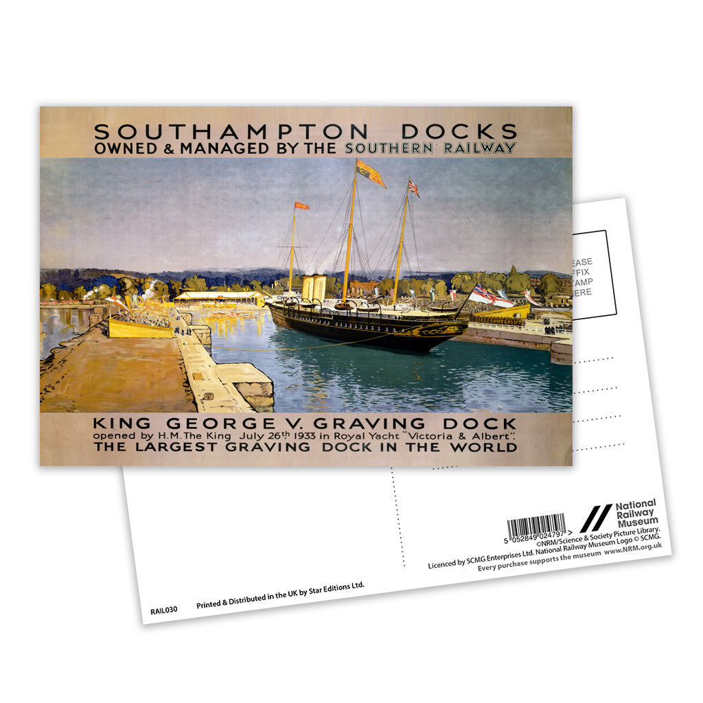 Southampton Docks Postcard Pack of 8 – Railway Posters