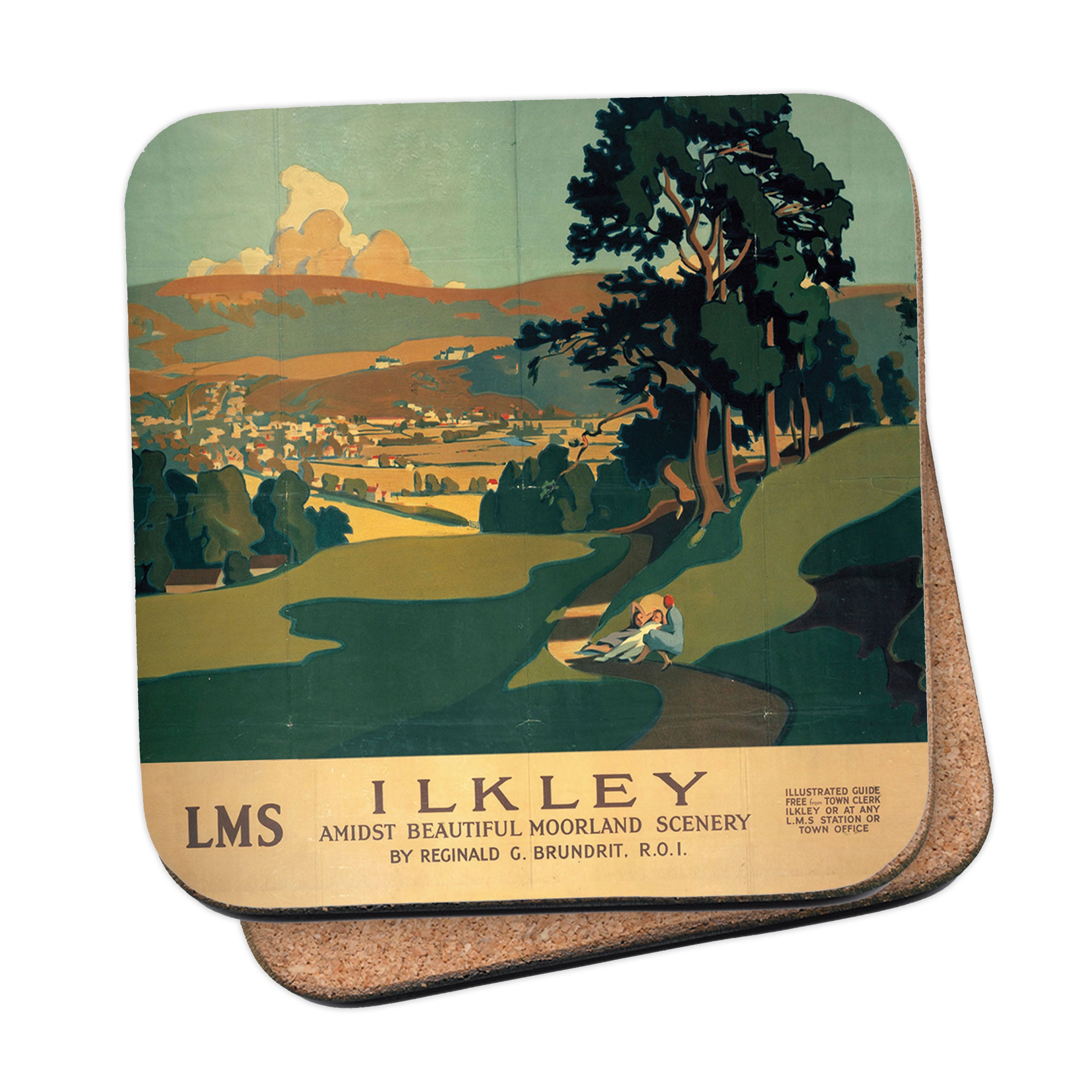 Ilkley, Beautiful Moorland Coaster – Railway Posters