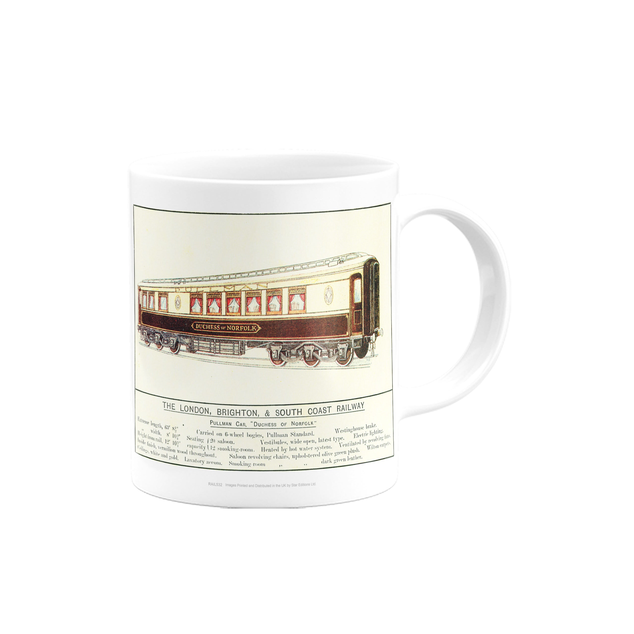 Pullman Car, Duchess of Norfolk Mug – Railway Posters