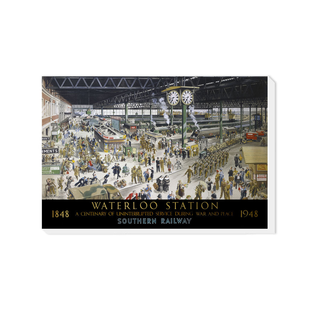 Waterloo Station - Southern Railway - Canvas – Railway Posters