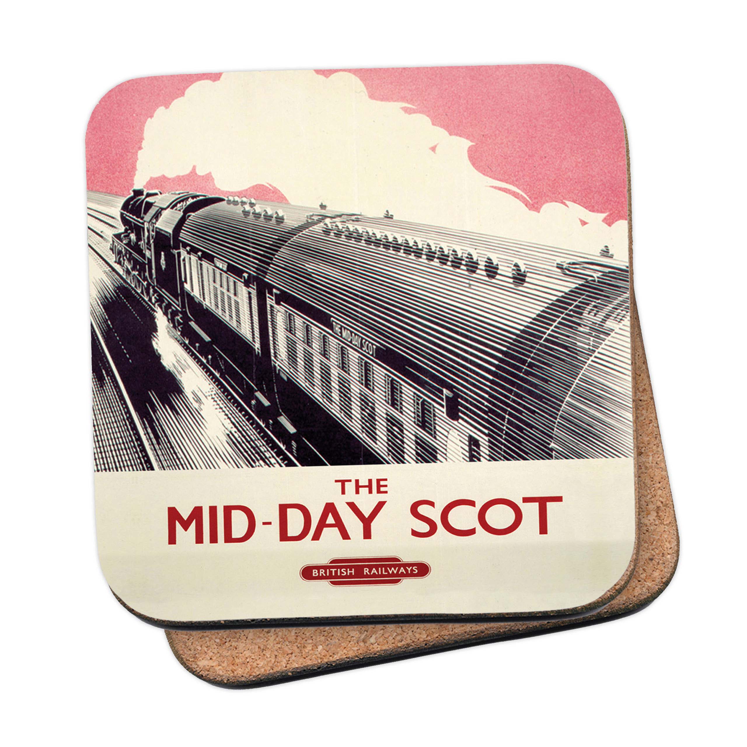 The Mid-Day Scot - British Railways Timetable Coaster – Railway Posters