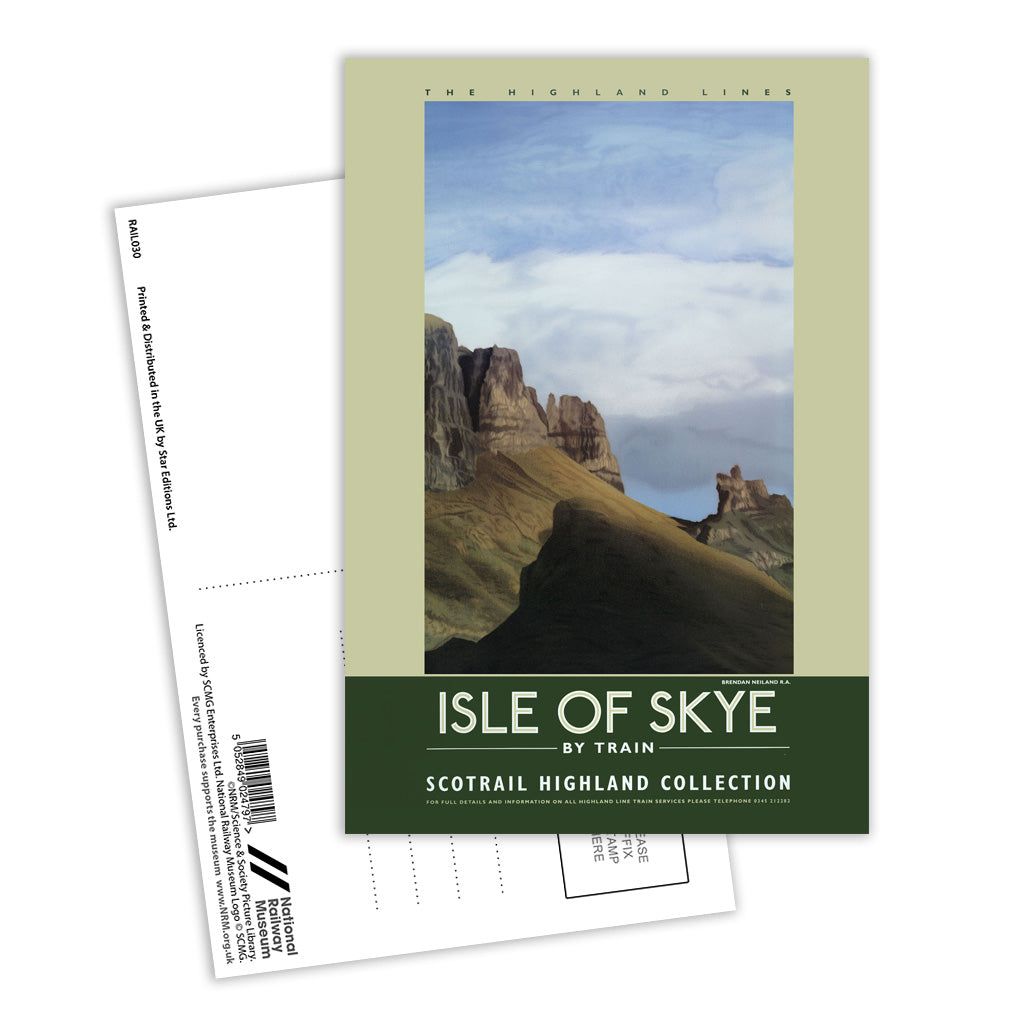 Isle of Skye by train - Scotrail Highland Collection Postcard Pack of ...