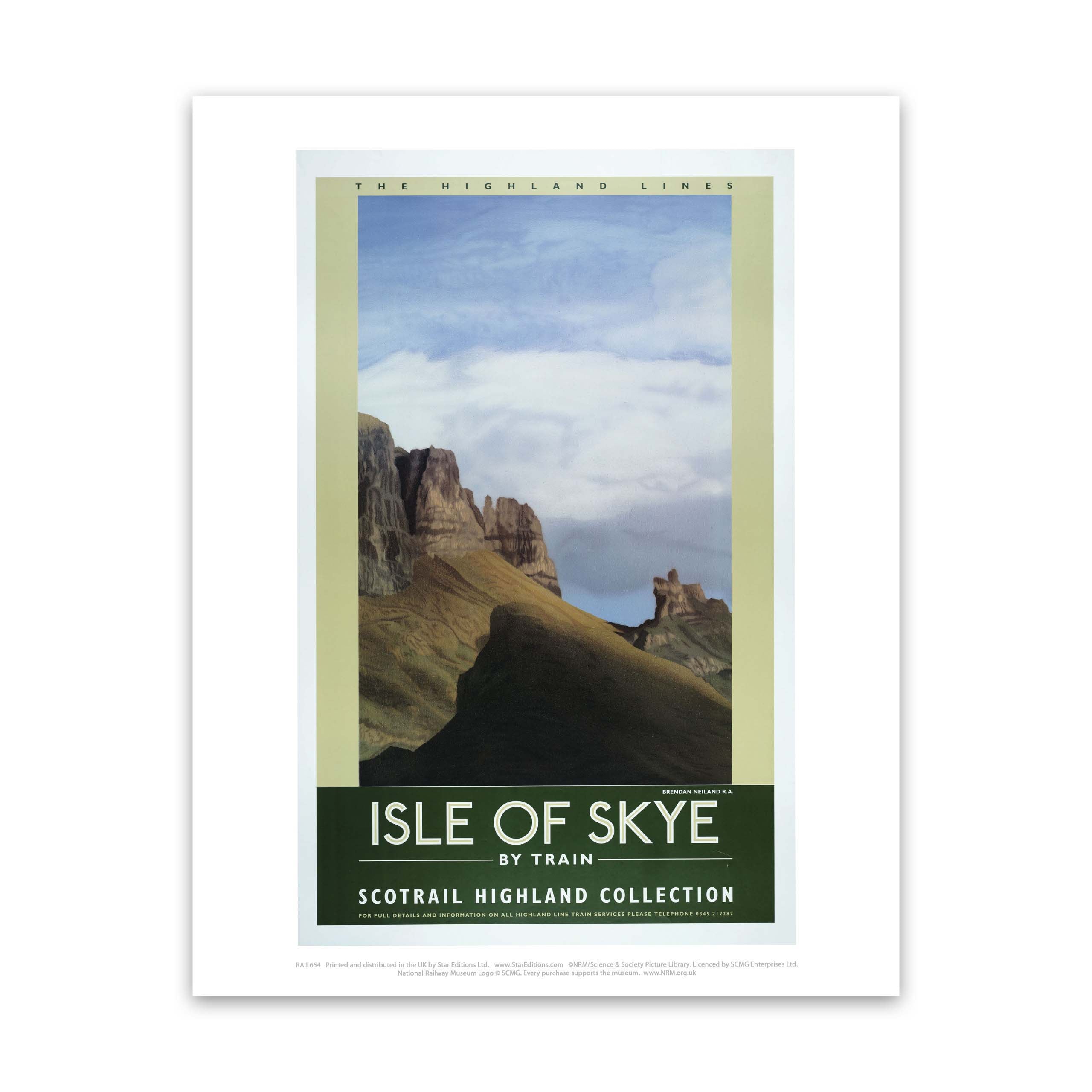 Isle of Skye by train - Scotrail Highland Collection Art Print ...