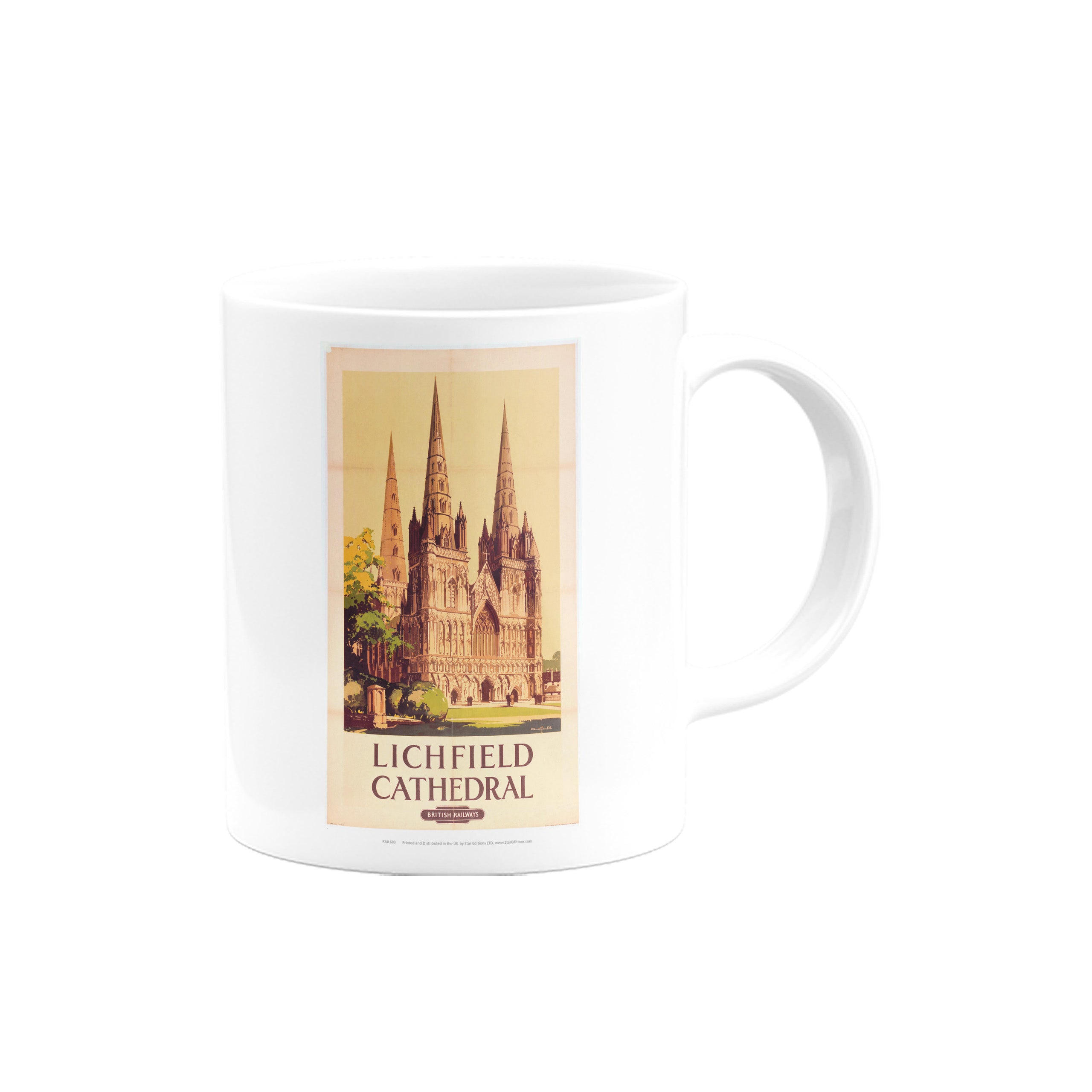 Lichfield Cathedral - British Railways Mug – Railway Posters