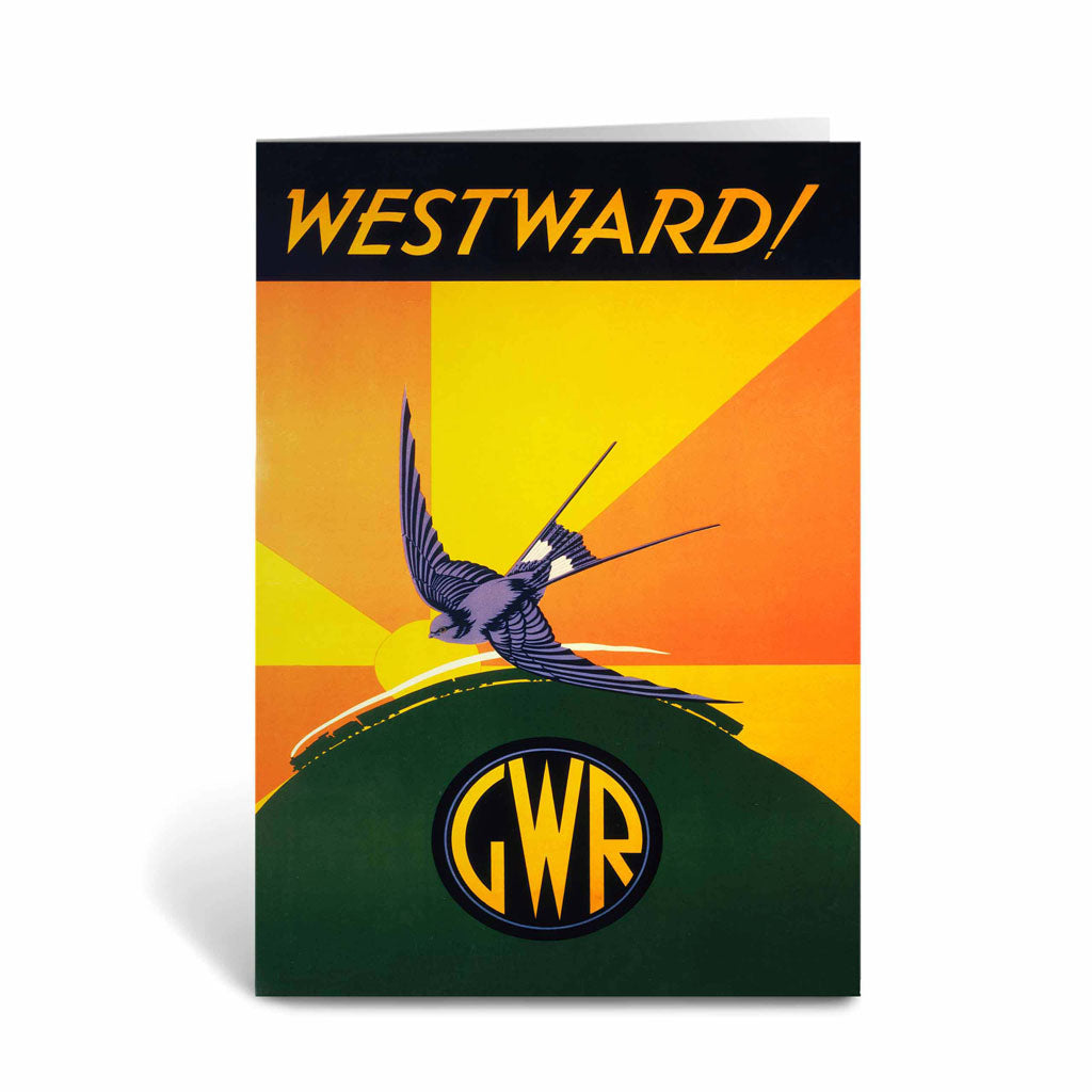 Westward! - GWR Greeting Card – Railway Posters