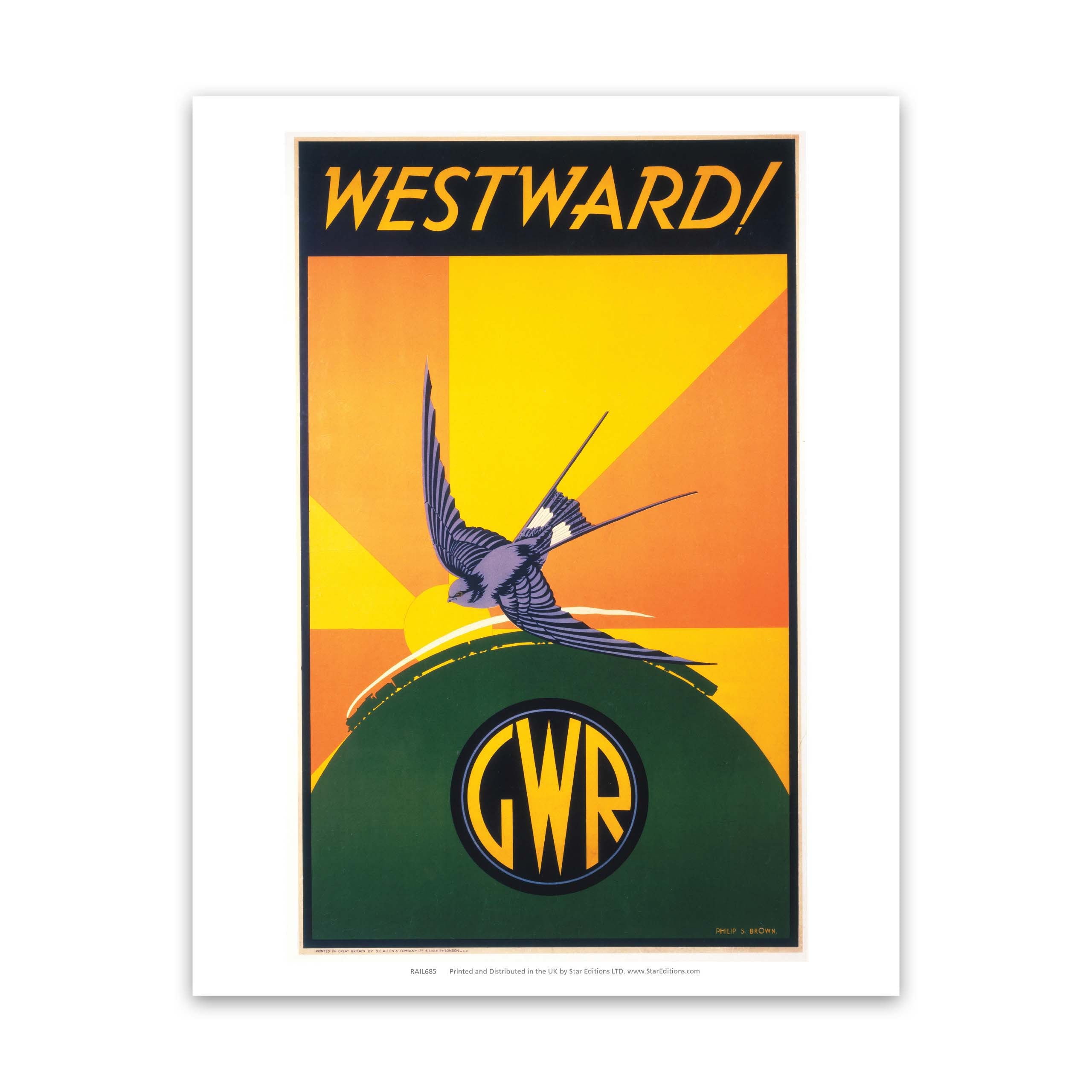 Westward! - GWR Art Print – Railway Posters