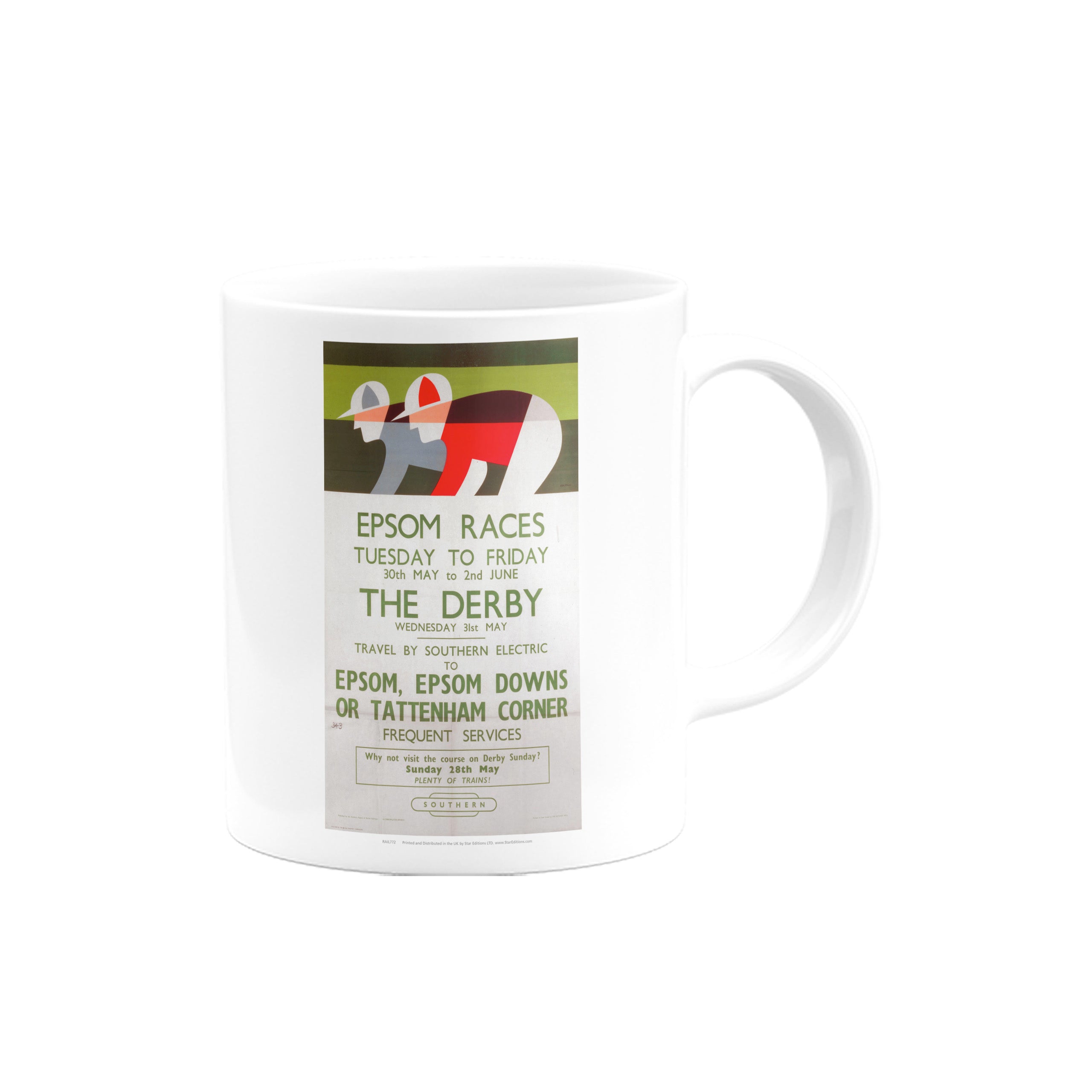 Epsom Races - The Derby Mug – Railway Posters